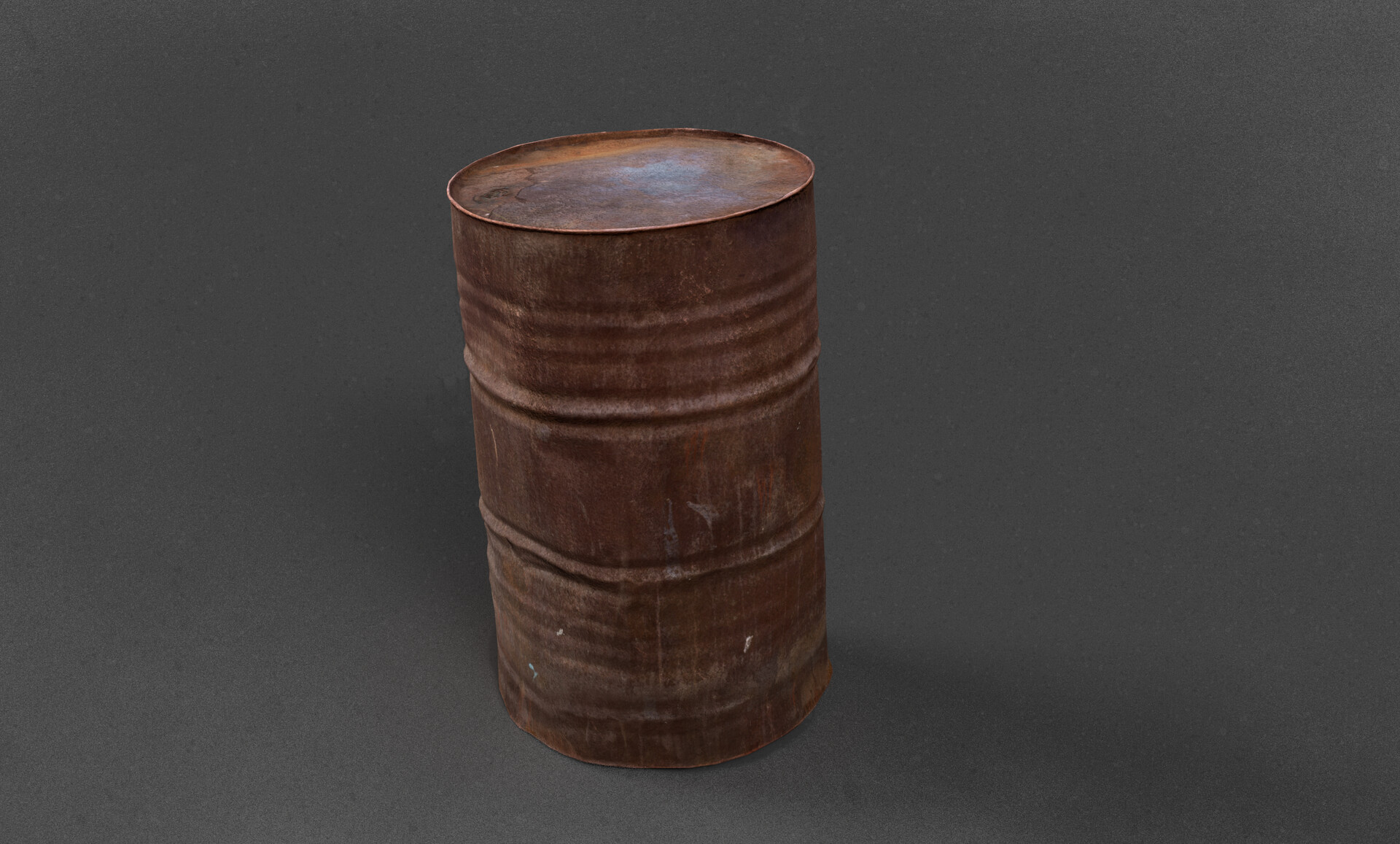ArtStation - Rusty metal barrel natural look