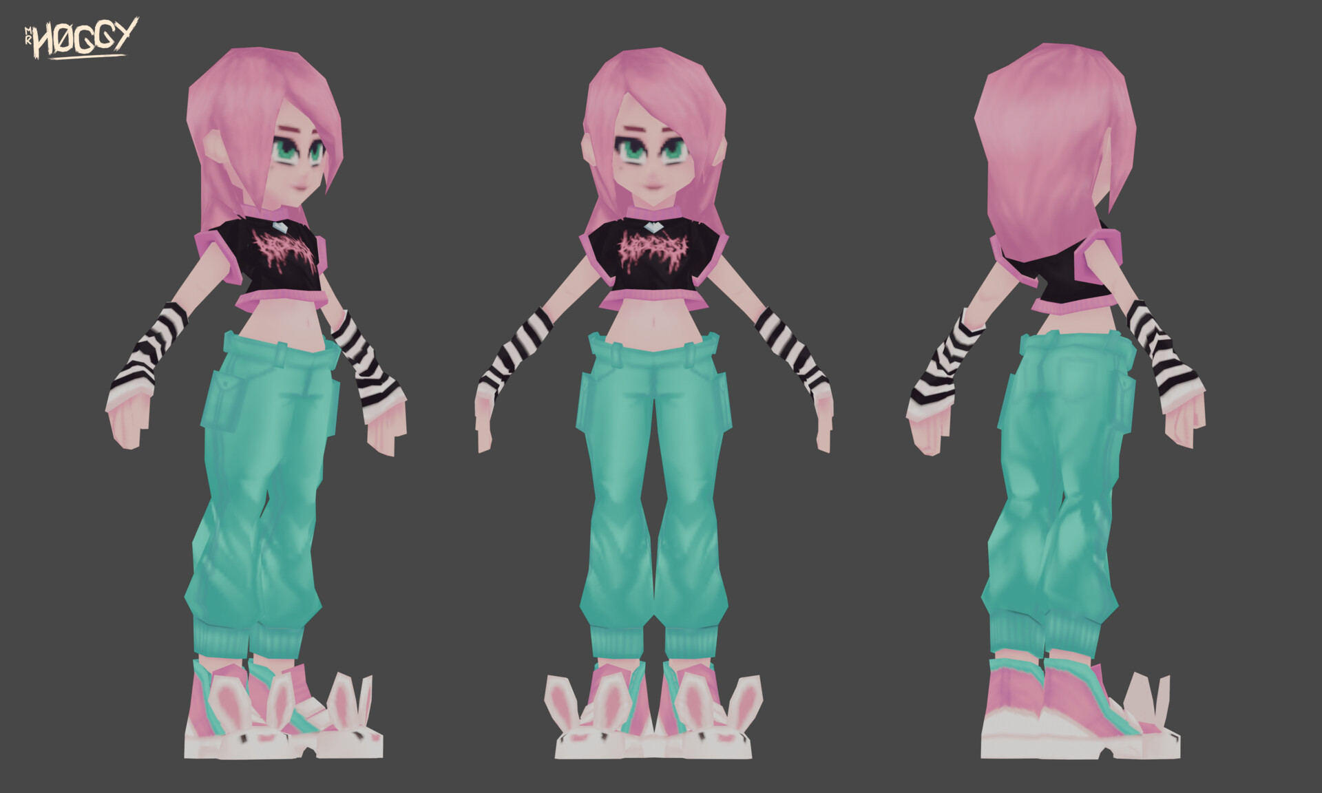 Paulo Hografe - Y2K Alice - Low Poly Practice