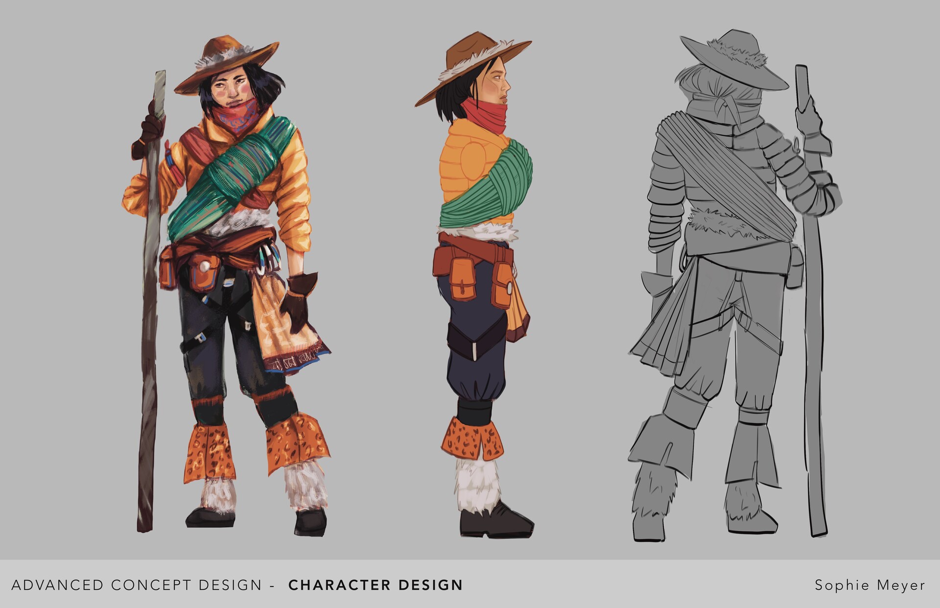 ArtStation - "Qadan" Character Design Sheet