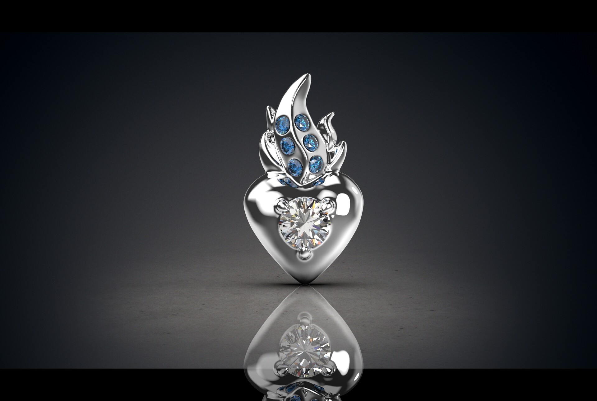 ArtStation - Pendant divine heart