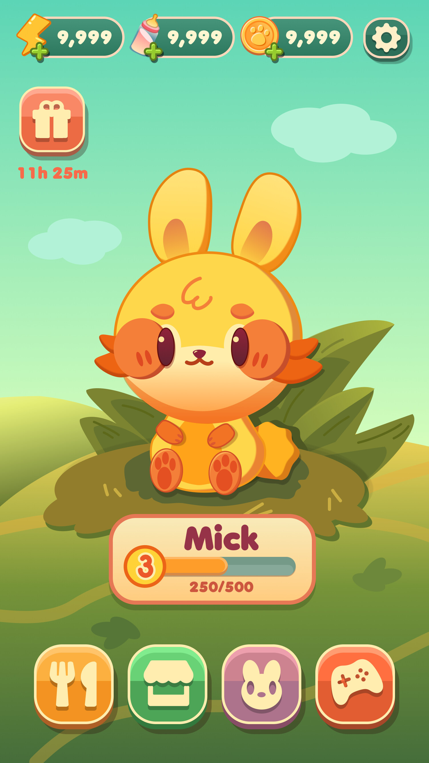 ArtStation - Mobile game screens, game "My pet"