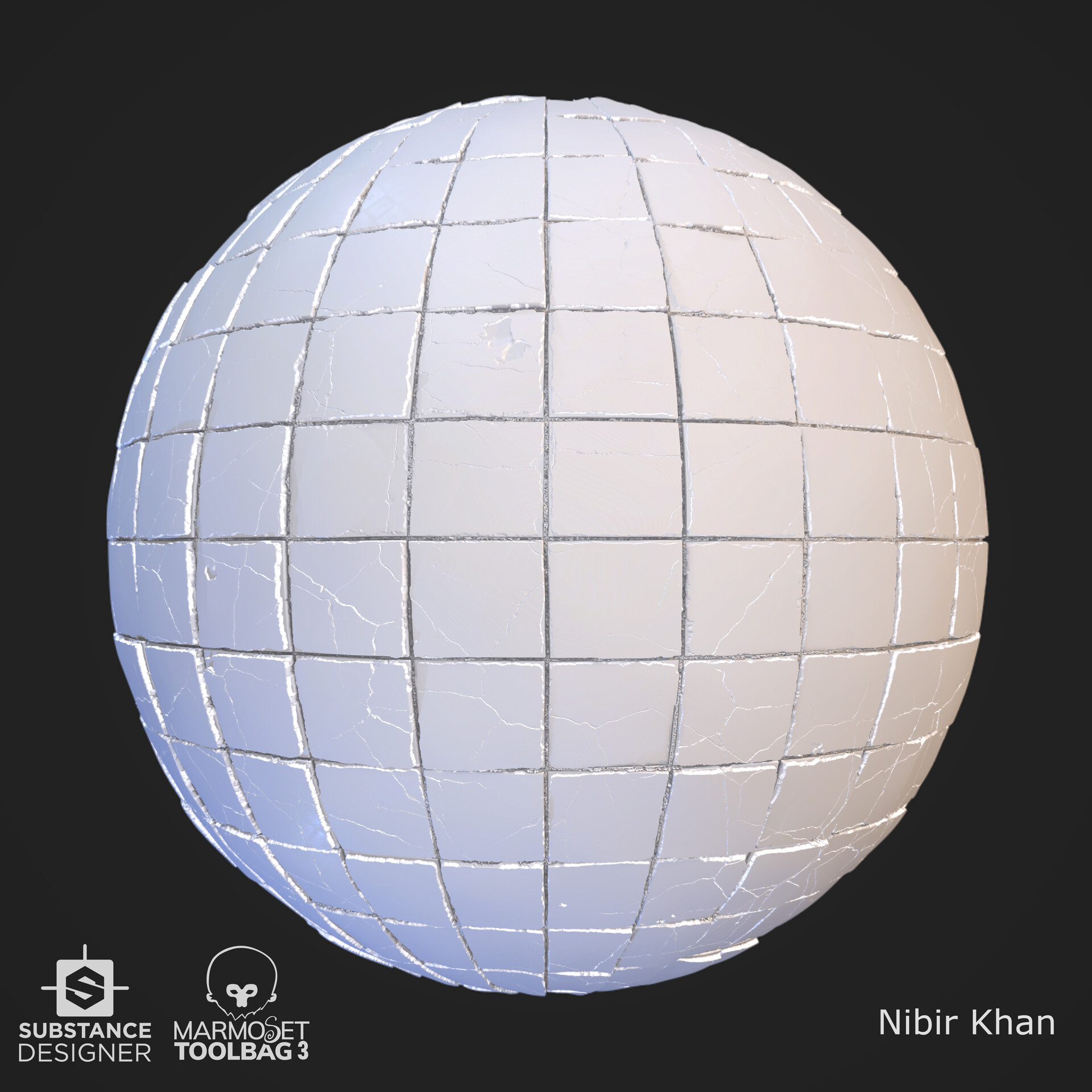 Nibir Khan (bbgzla) - Cracked Tiles Material