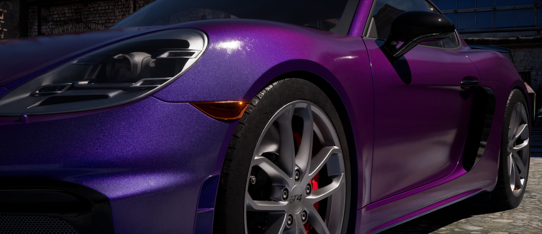 Mario Medina - Unreal Engine 5.2 - Rendered Porsche GT4 using Lumen & RTX