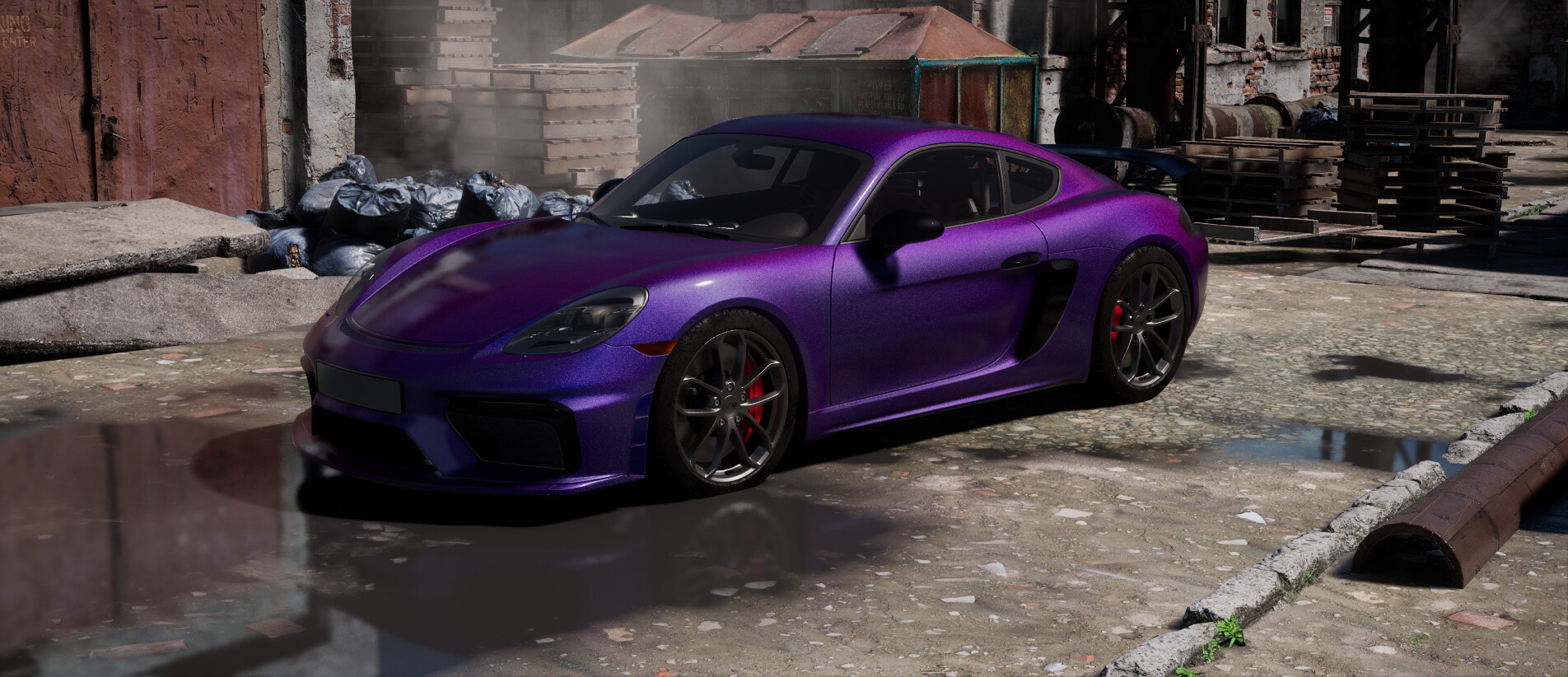 Mario Medina - Unreal Engine 5.2 - Rendered Porsche GT4 using Lumen & RTX