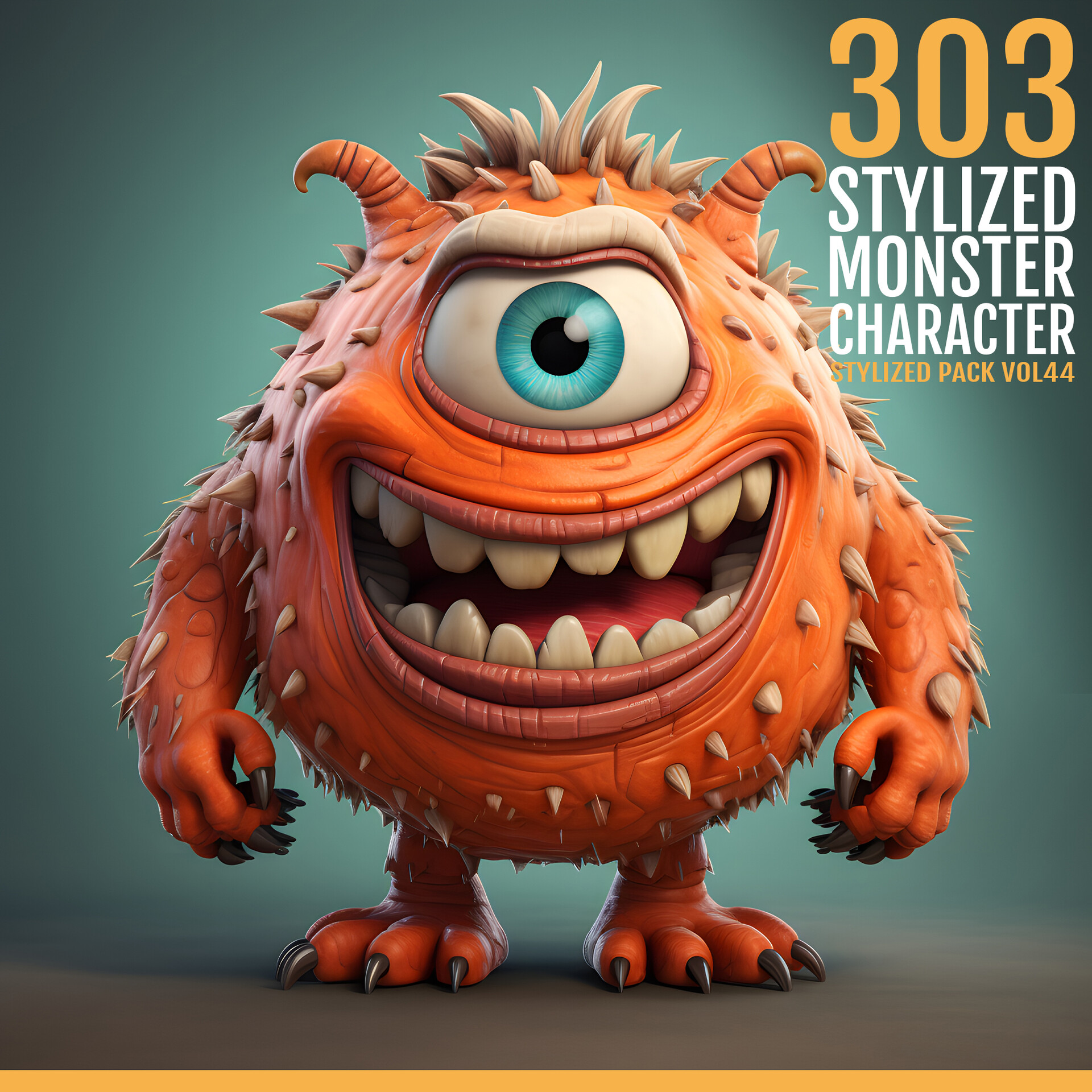Artificial Dimension - 303 Stylized Monster Character VOL44