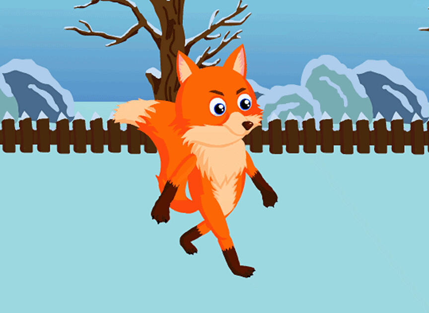 ArtStation - Walk Cycle Fox