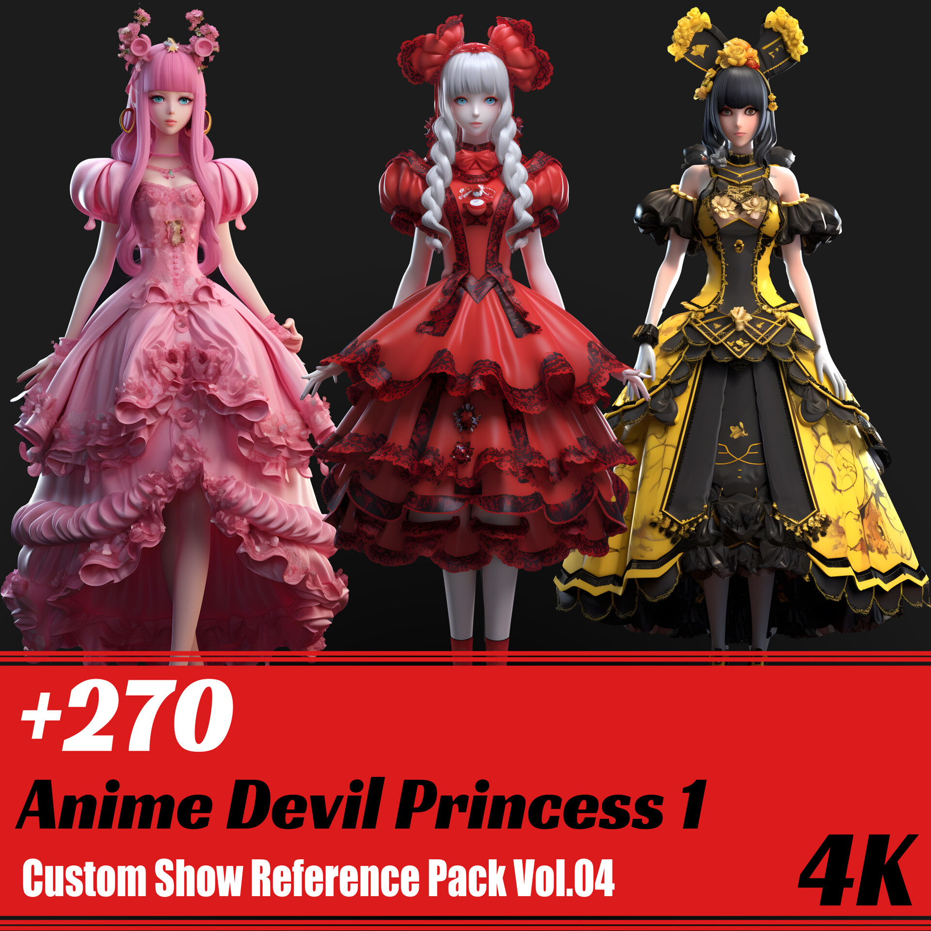 ArtStation - +270 Anime Devil Princes 1 | 4K | Custom Reference pack Vol.04