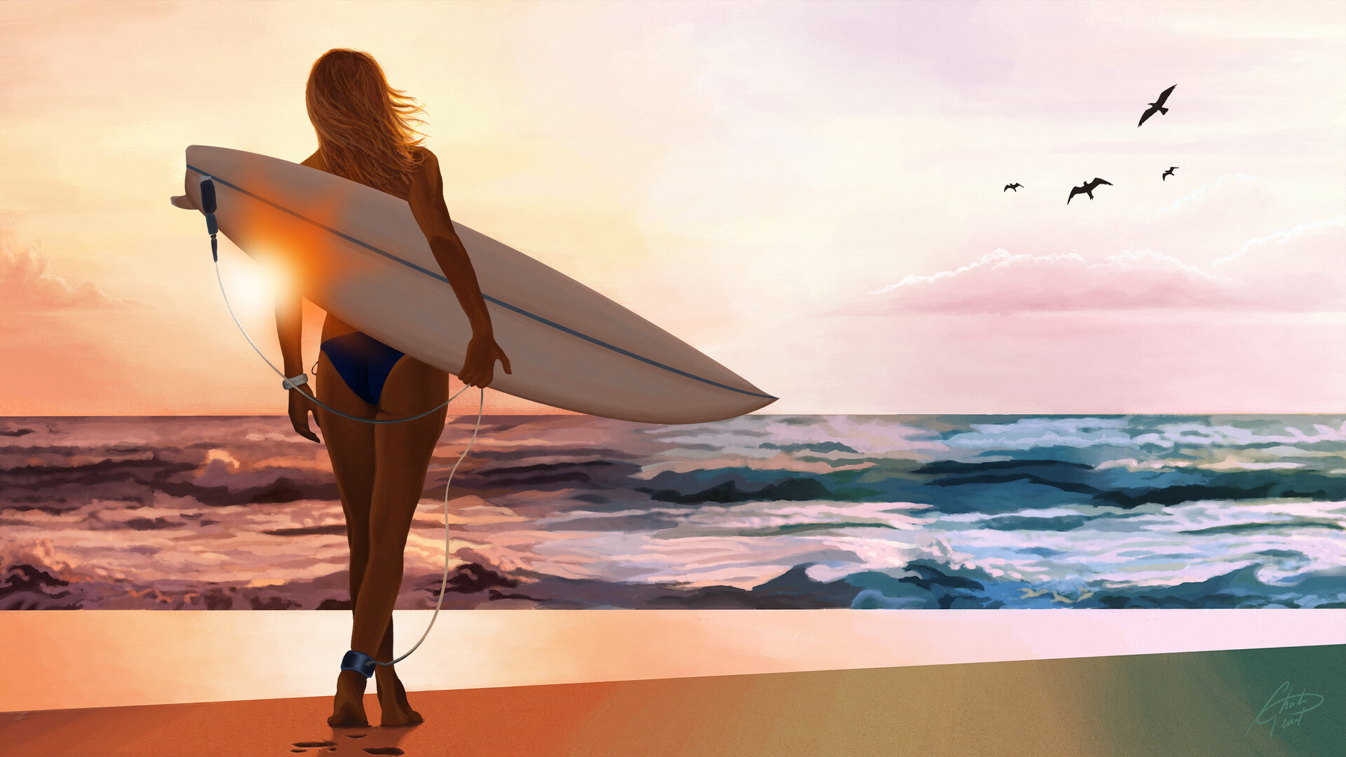 ArtStation - The Lonely Surfer