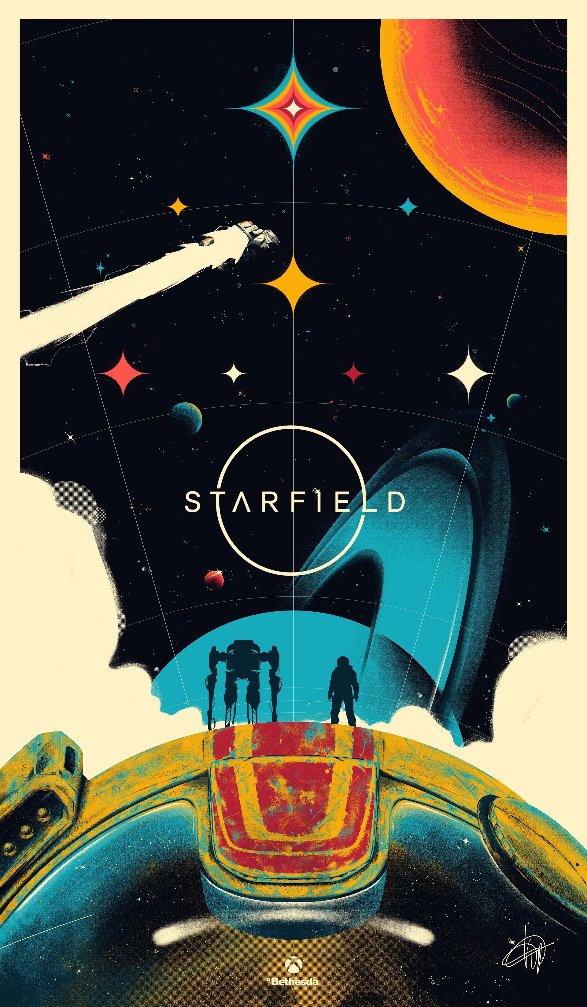 Quentin Marroule - STARFIELD POSTER ART