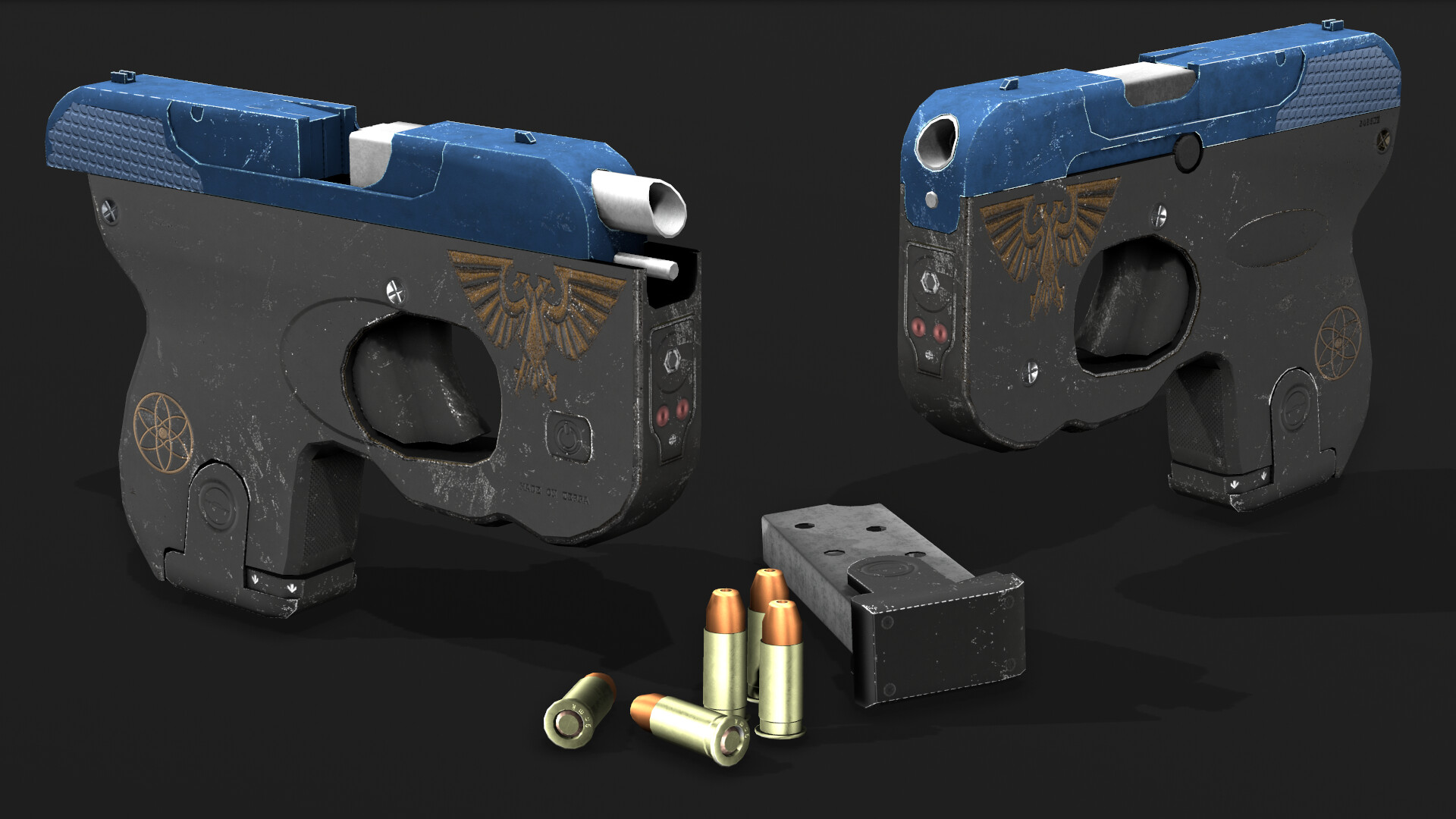 ArtStation - Low poly pistol (Diffuse map only)