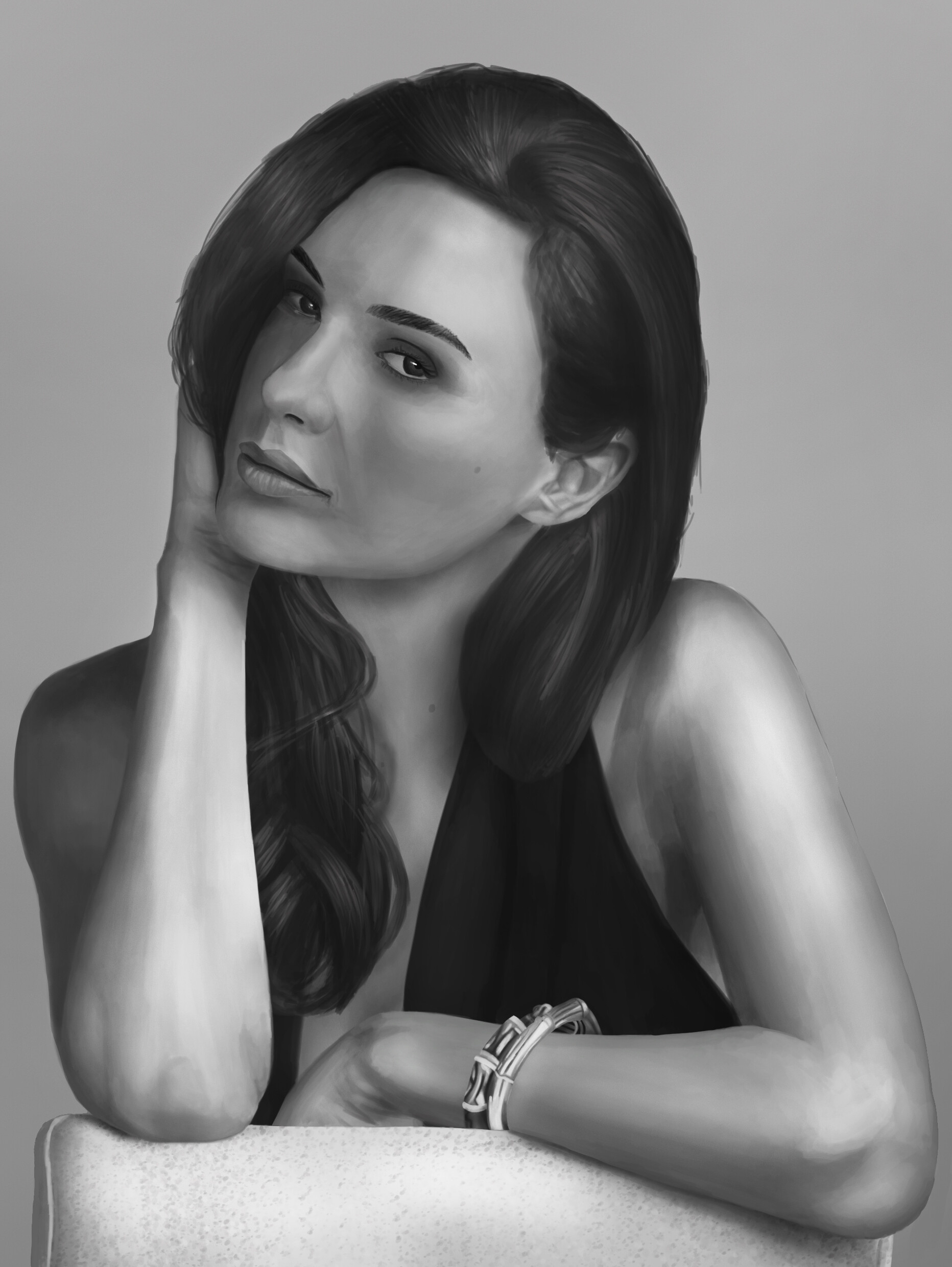 ArtStation - Gal Gadot (Portrait Drawing)