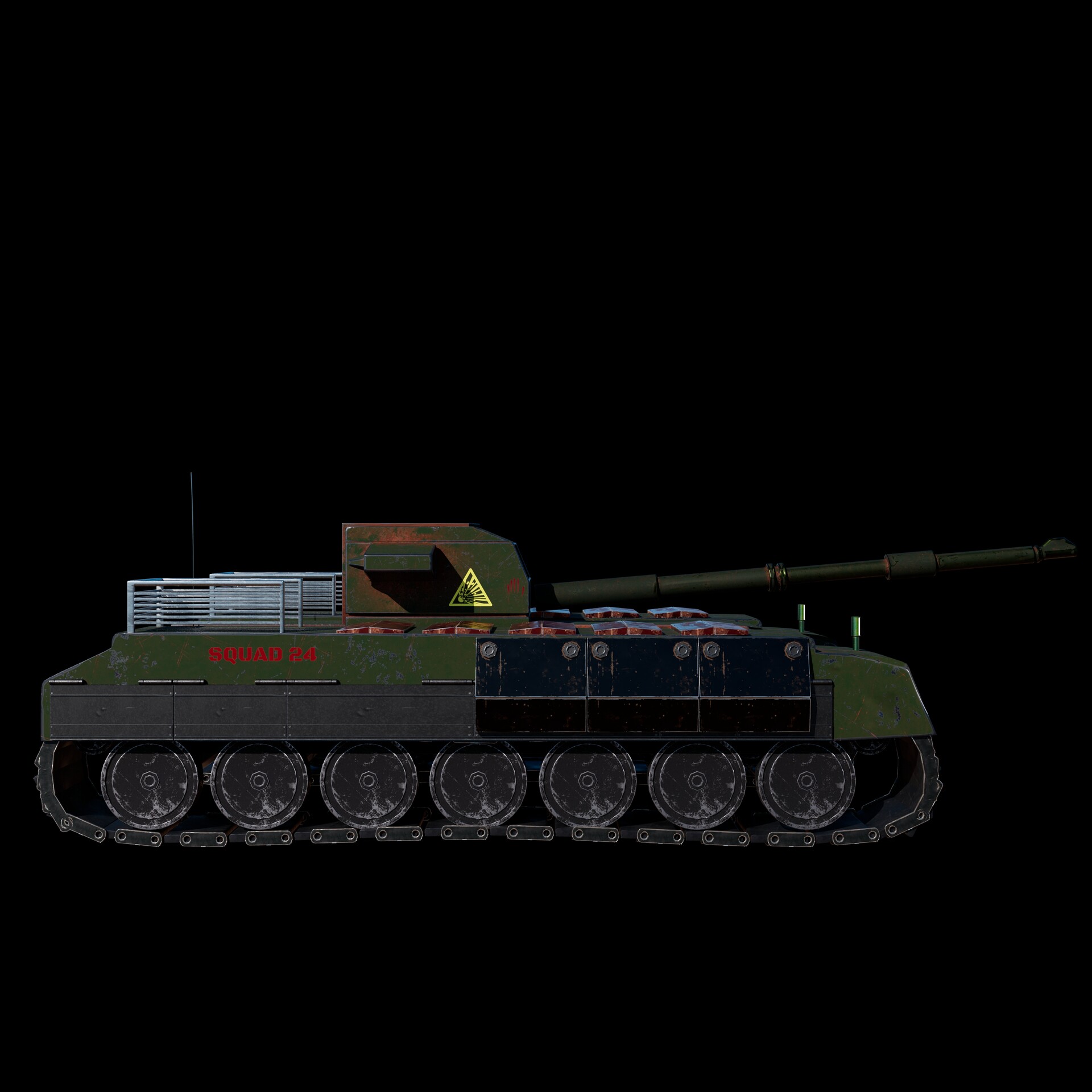 ArtStation - Worned out Tank