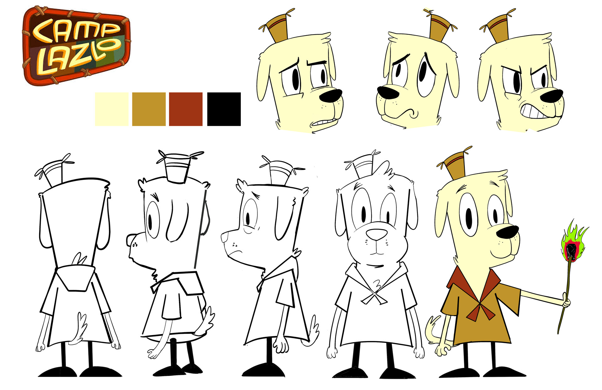 ArtStation - Camp lazlo Character study turn sheet