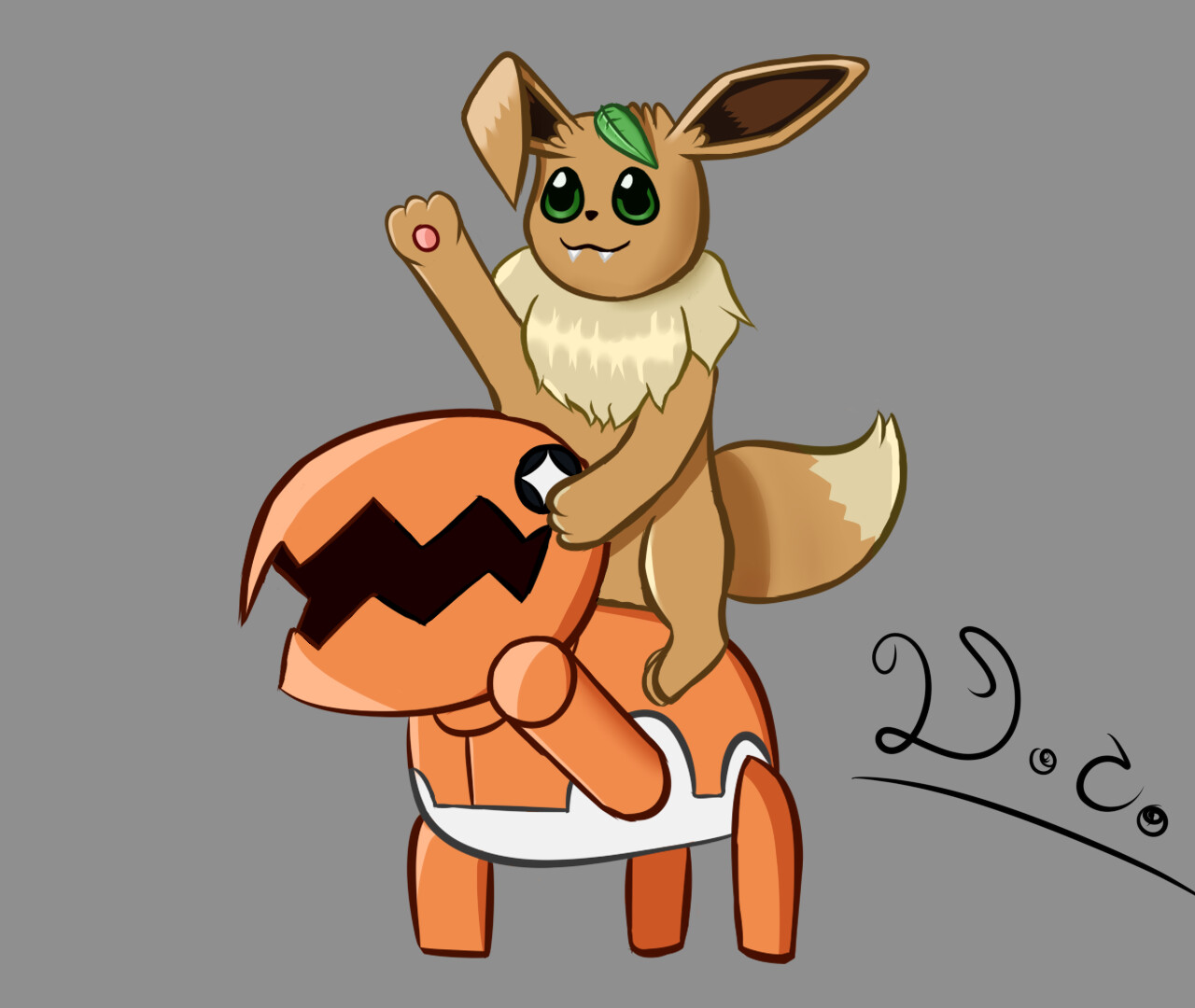 leaf and eevee