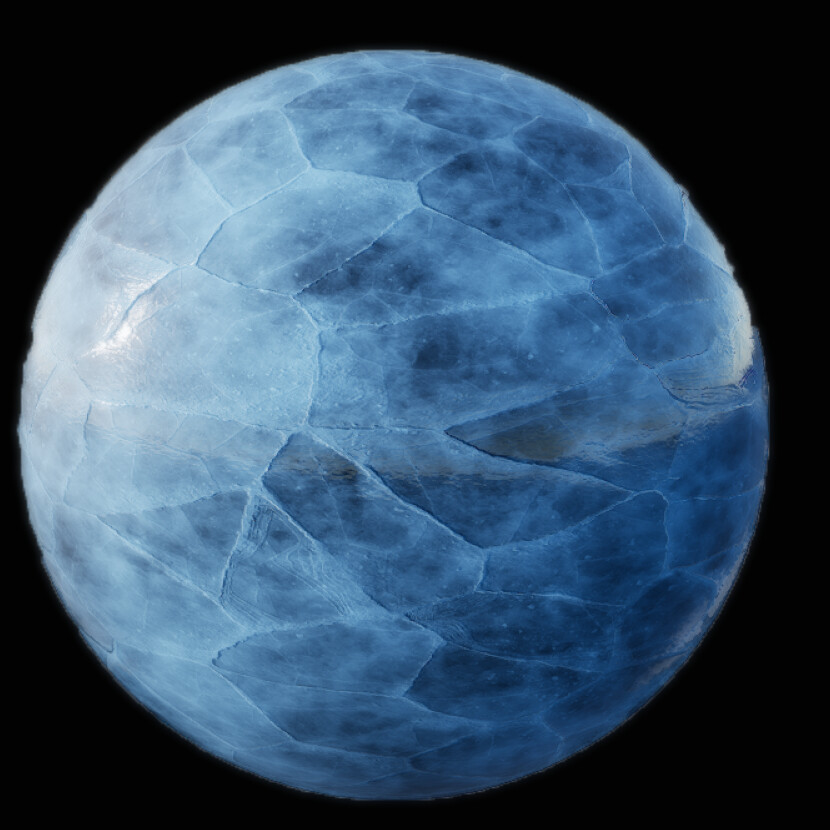ArtStation - Cracked ice - material
