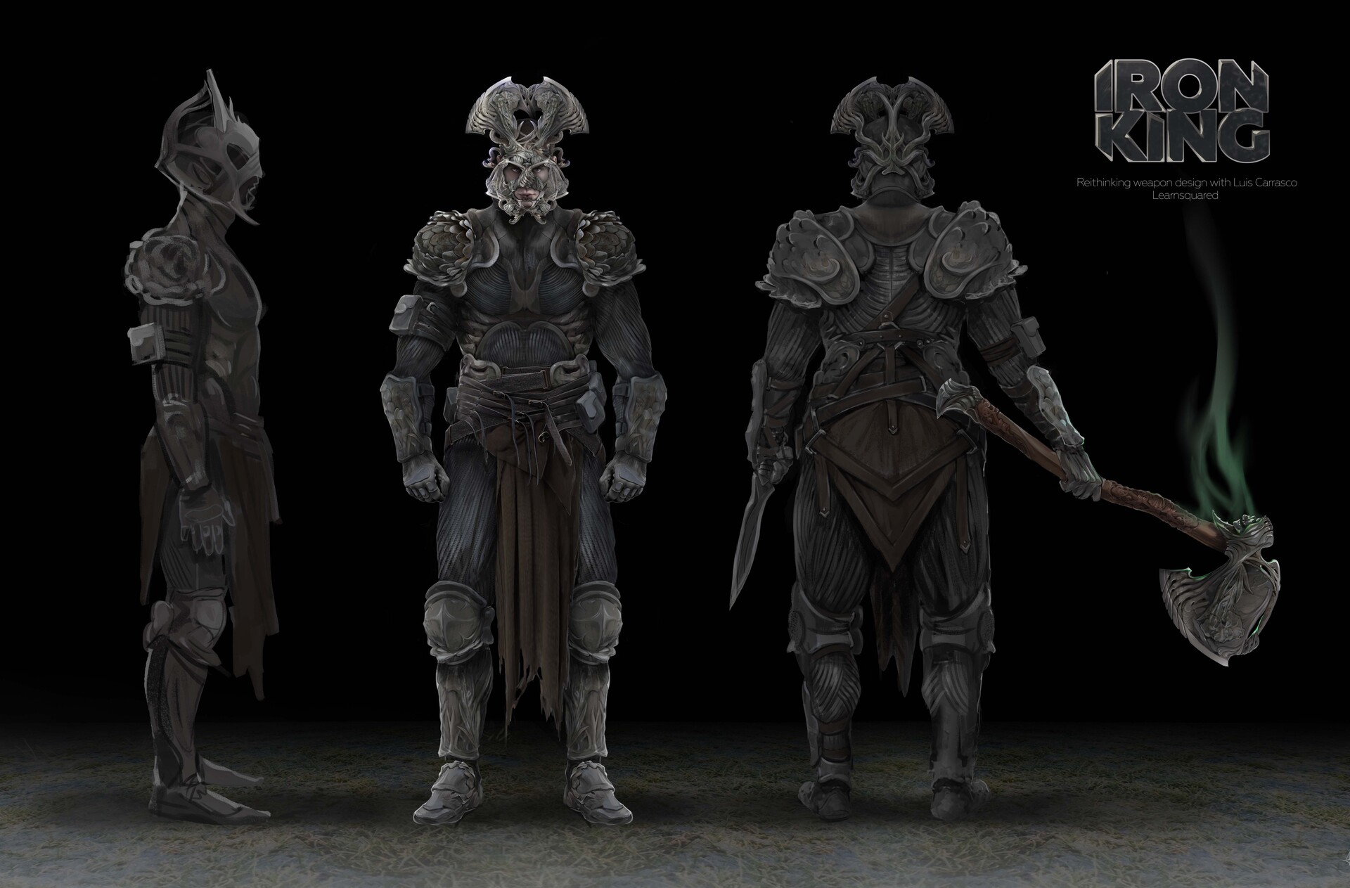 ArtStation - Iron King. Rethinking weapon design