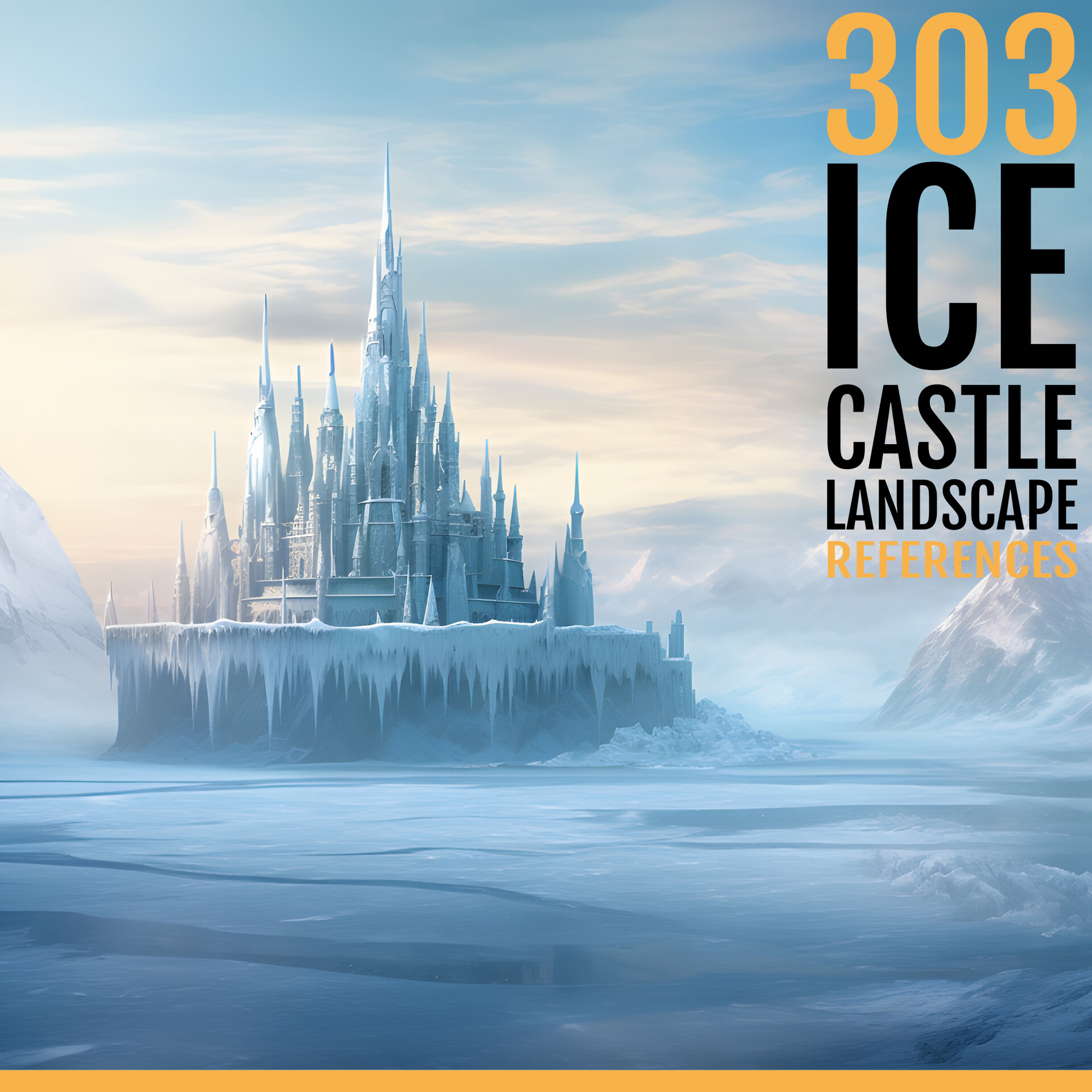 ArtStation - 303 Ice Castle Landscape