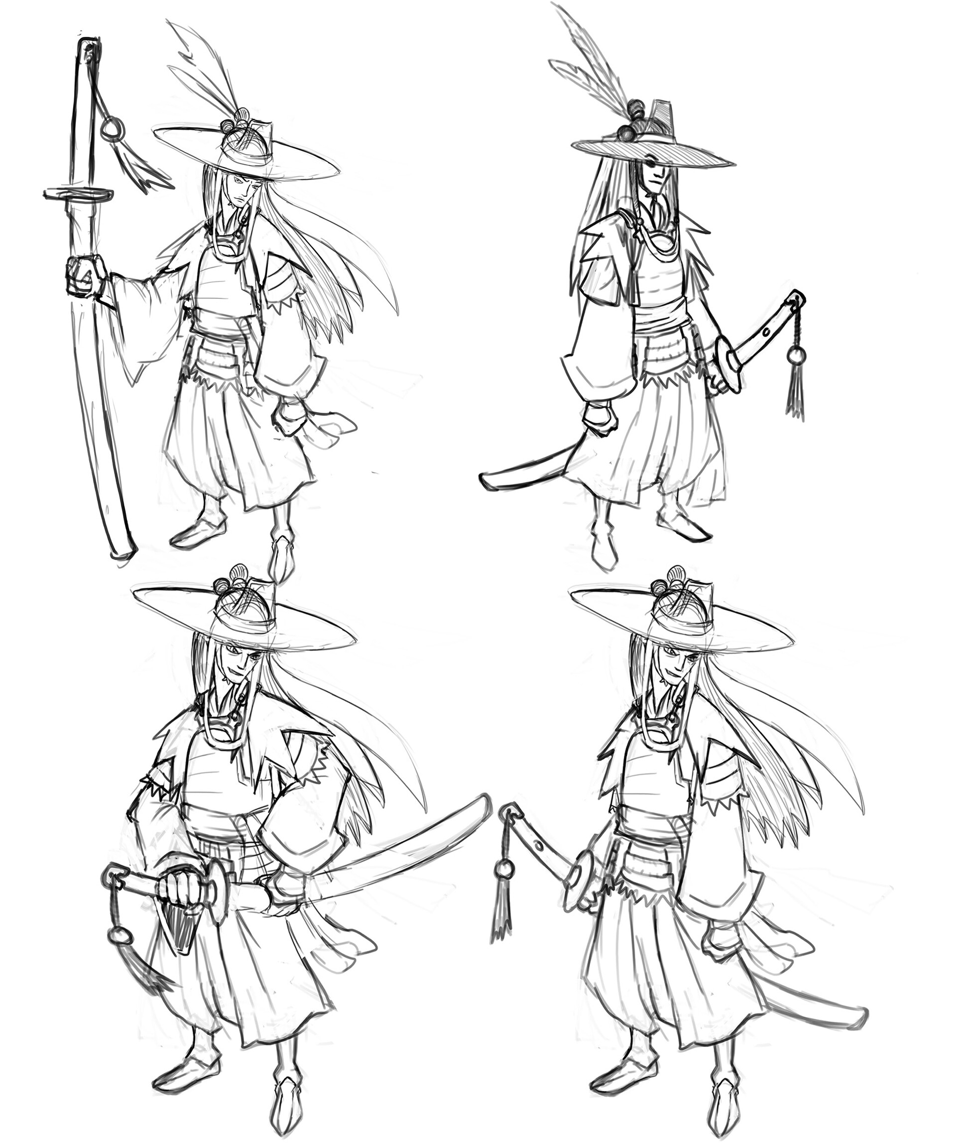 Piotr Olejniczak - Swordsman Class - Character Concept Illustration