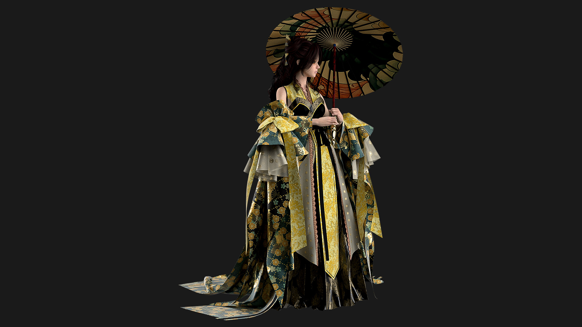 ArtStation - Kimono outfit #4