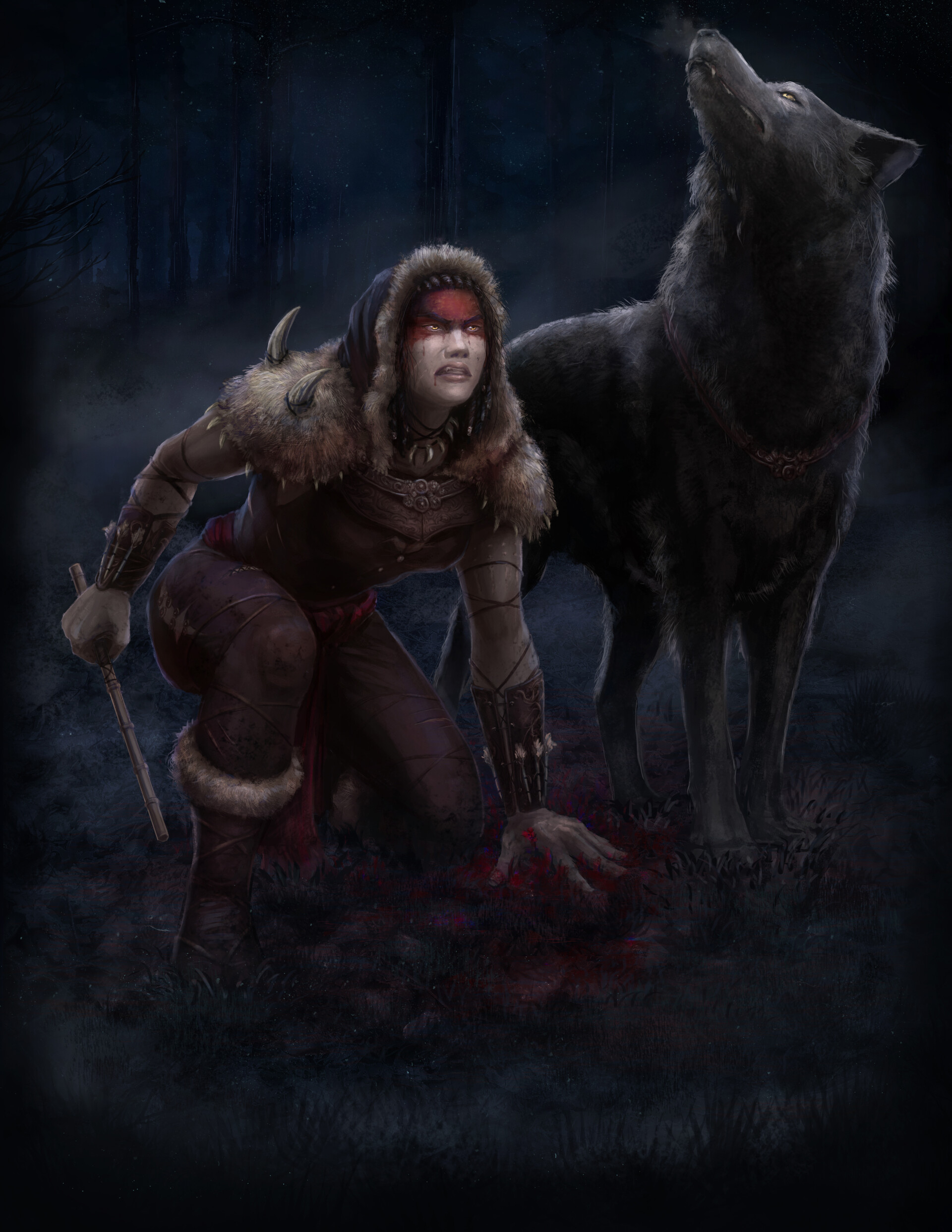 ArtStation - Arvas and Wolf