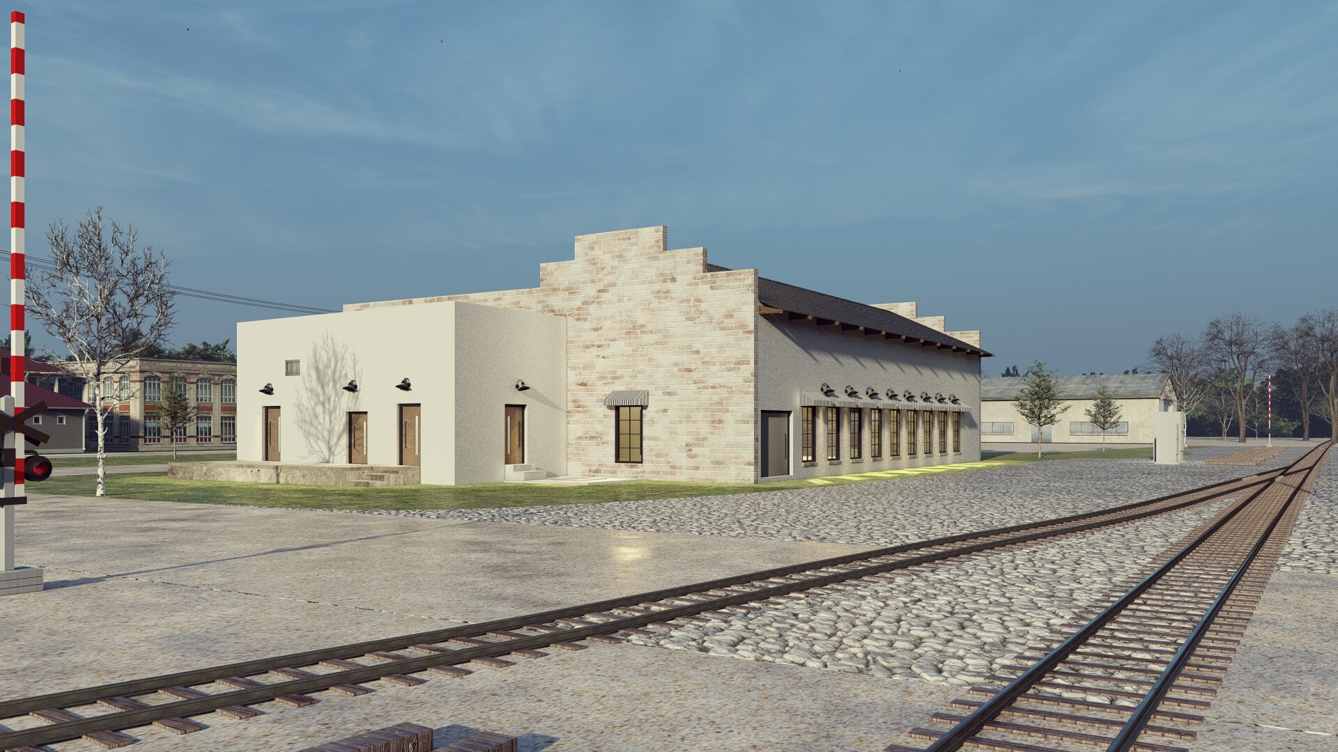 ArtStation - Successful 3D Rendering: Transforming an Existing Space into a Vibrant Café Oasis