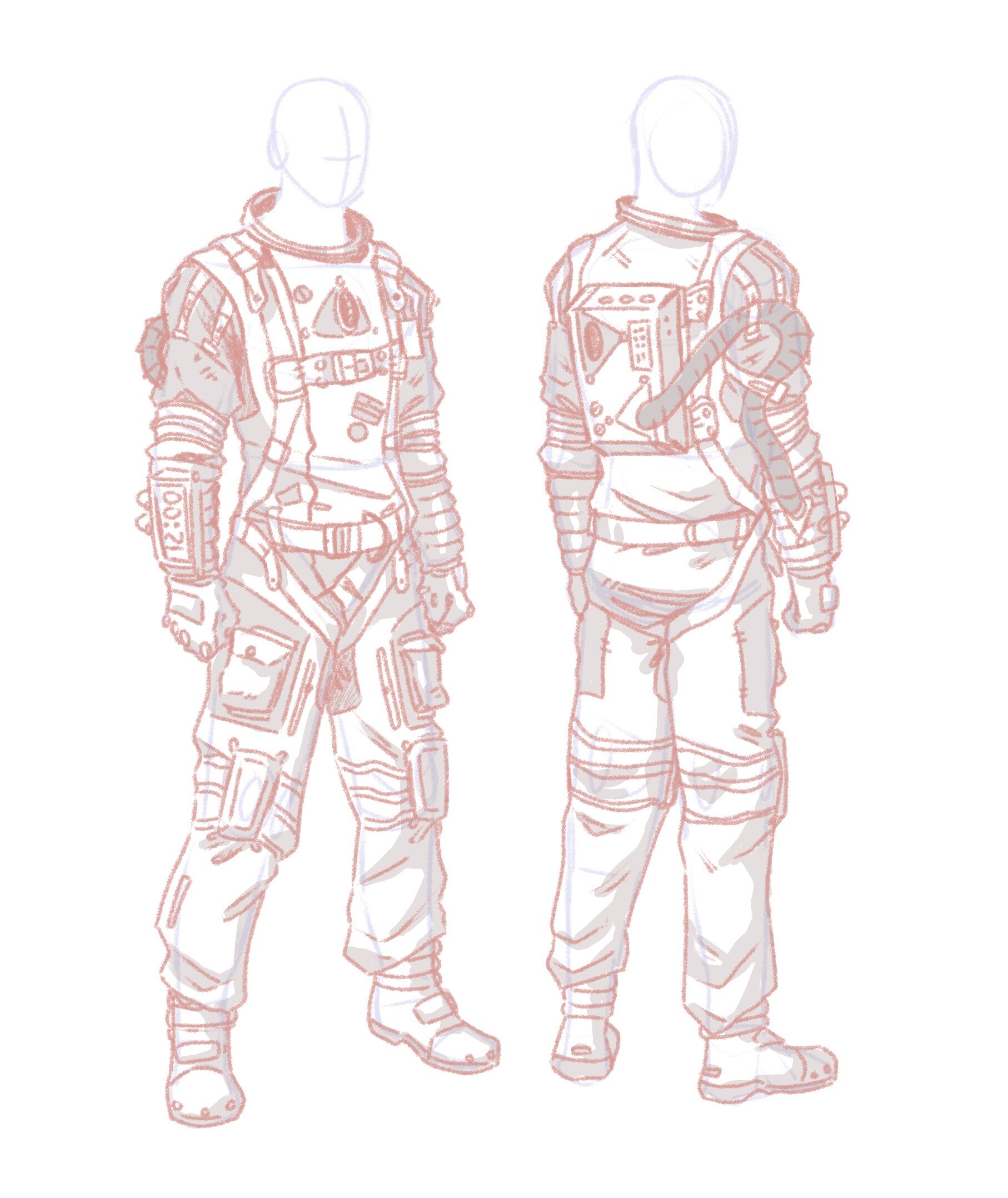 ArtStation - SOLUS: Cyrus Suit, First concept