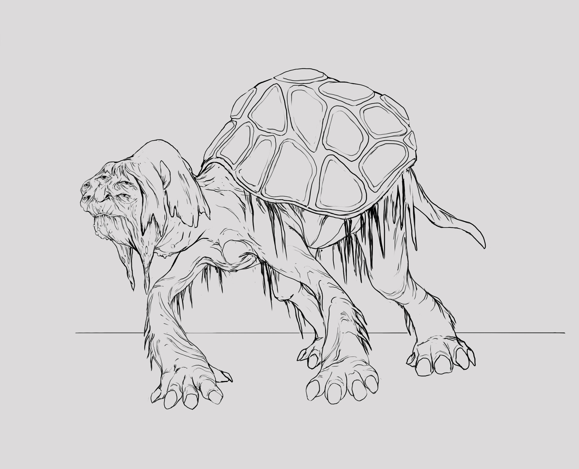 ArtStation - creature design sketch