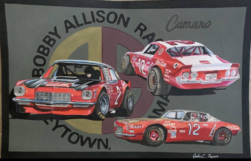 ArtStation - Bobby Allison’s Camaro drawing #john_pepon #Bobby_Allison
