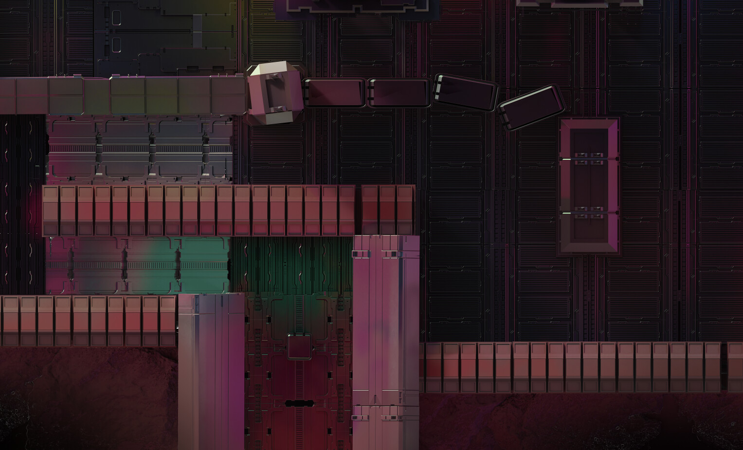 ArtStation - Experimental TOPDOWN pixel-style map