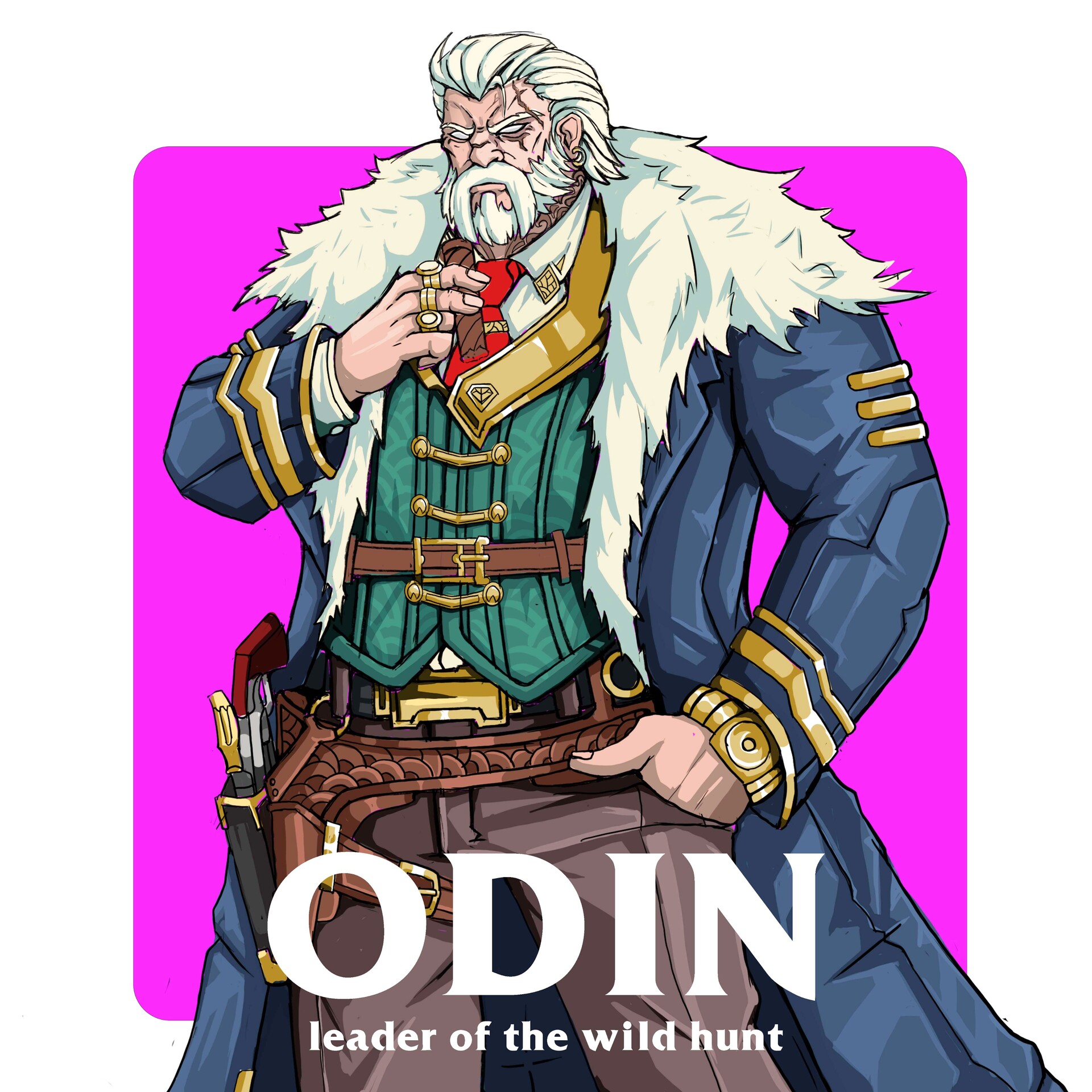 ArtStation - Odin "leader of the wild hunt"