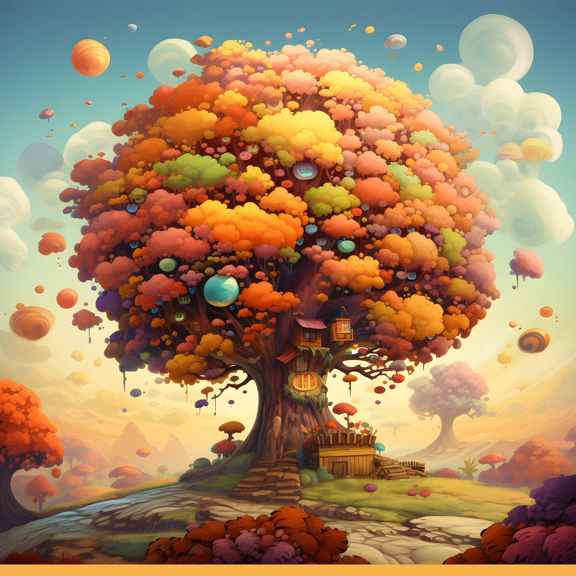 ArtStation - 404 Stylized Weird Tree VOL45