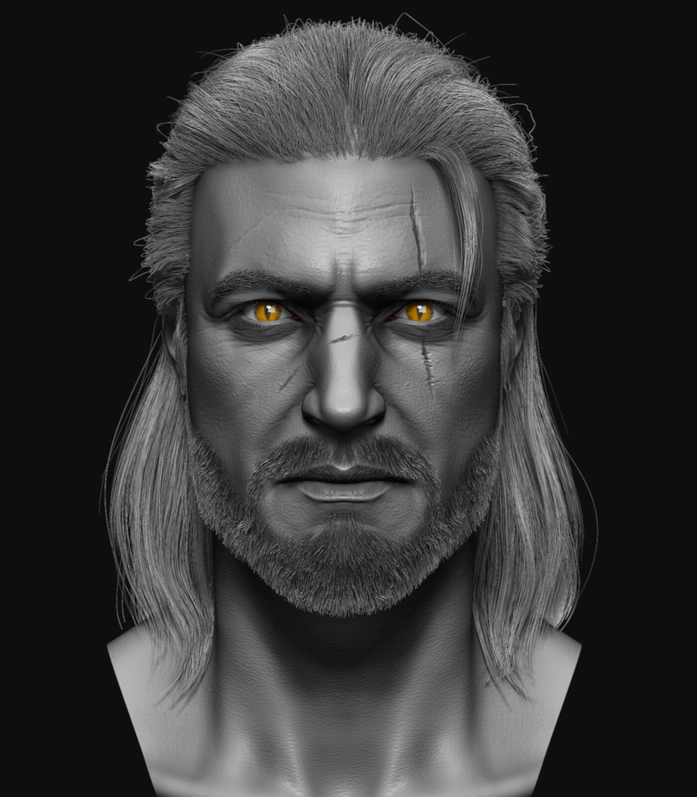 Flavio De Biase - Geralt of Rivia - Bust