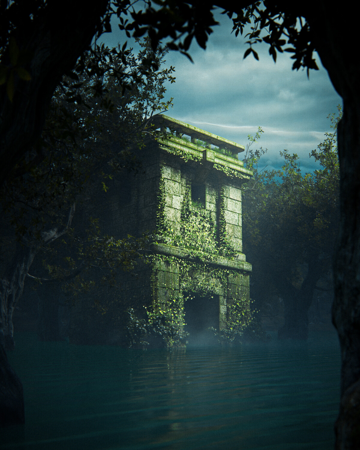 ArtStation - Sunken Fantasy Tower