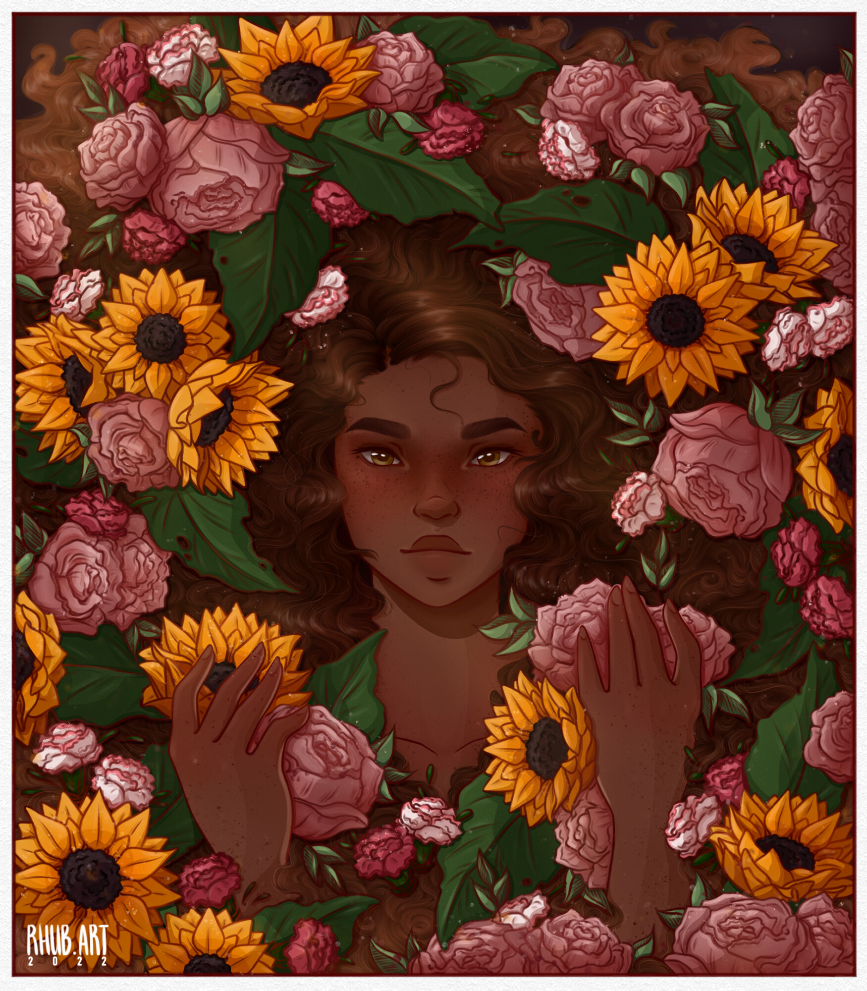 ArtStation - Among the Flowers (redraw)