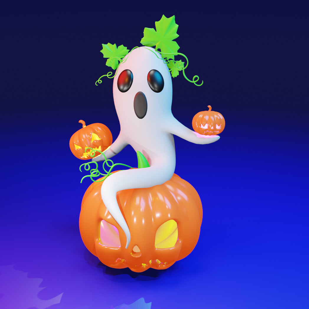 ArtStation - Pumpkin ghost