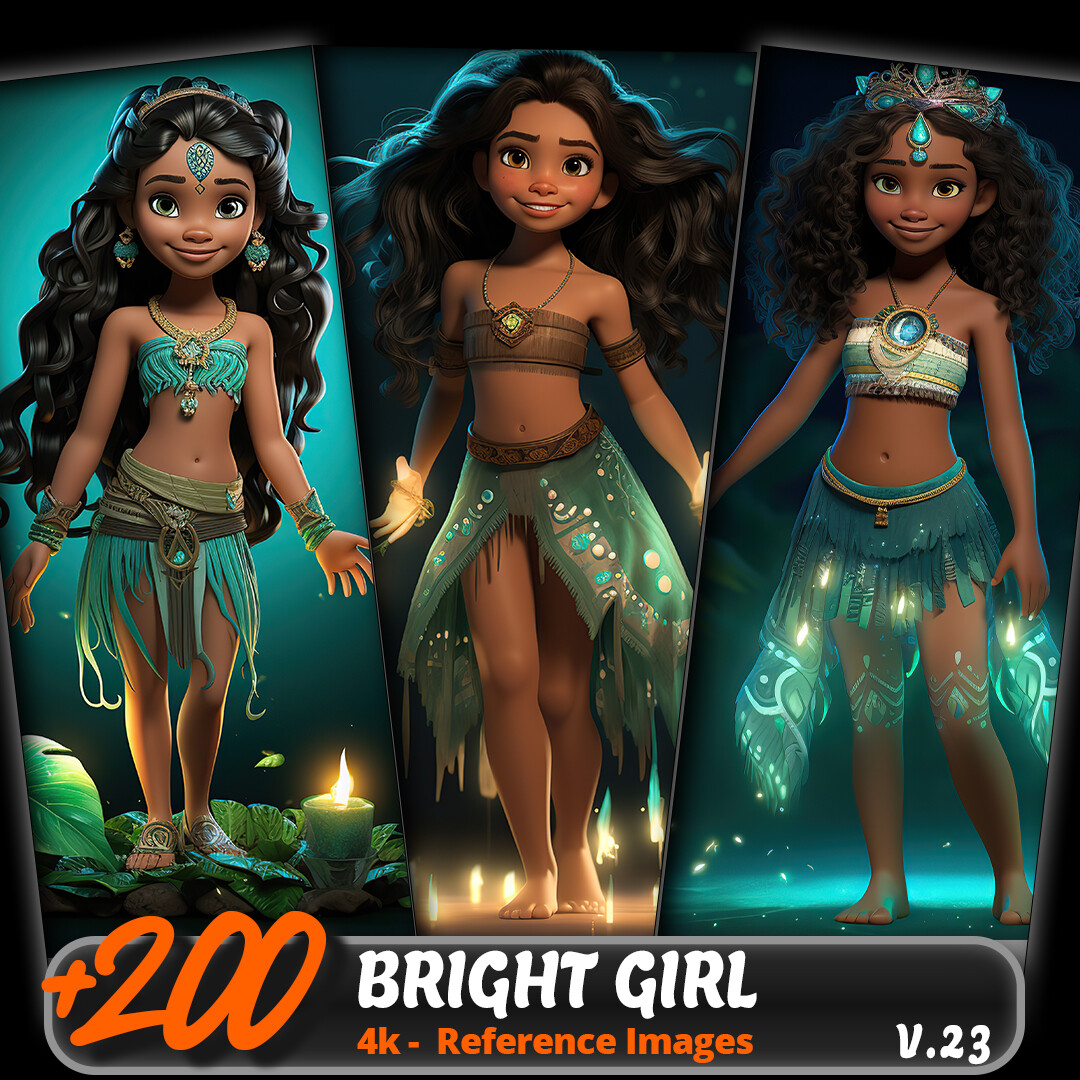 ArtStation - BRIGHT GIRL VOL. 23/ 4K/ Reference Image