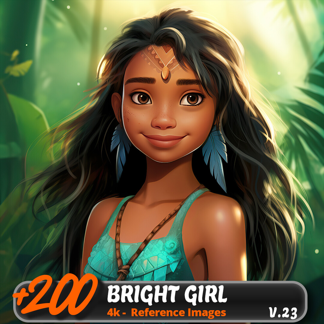 ArtStation - BRIGHT GIRL VOL. 23/ 4K/ Reference Image