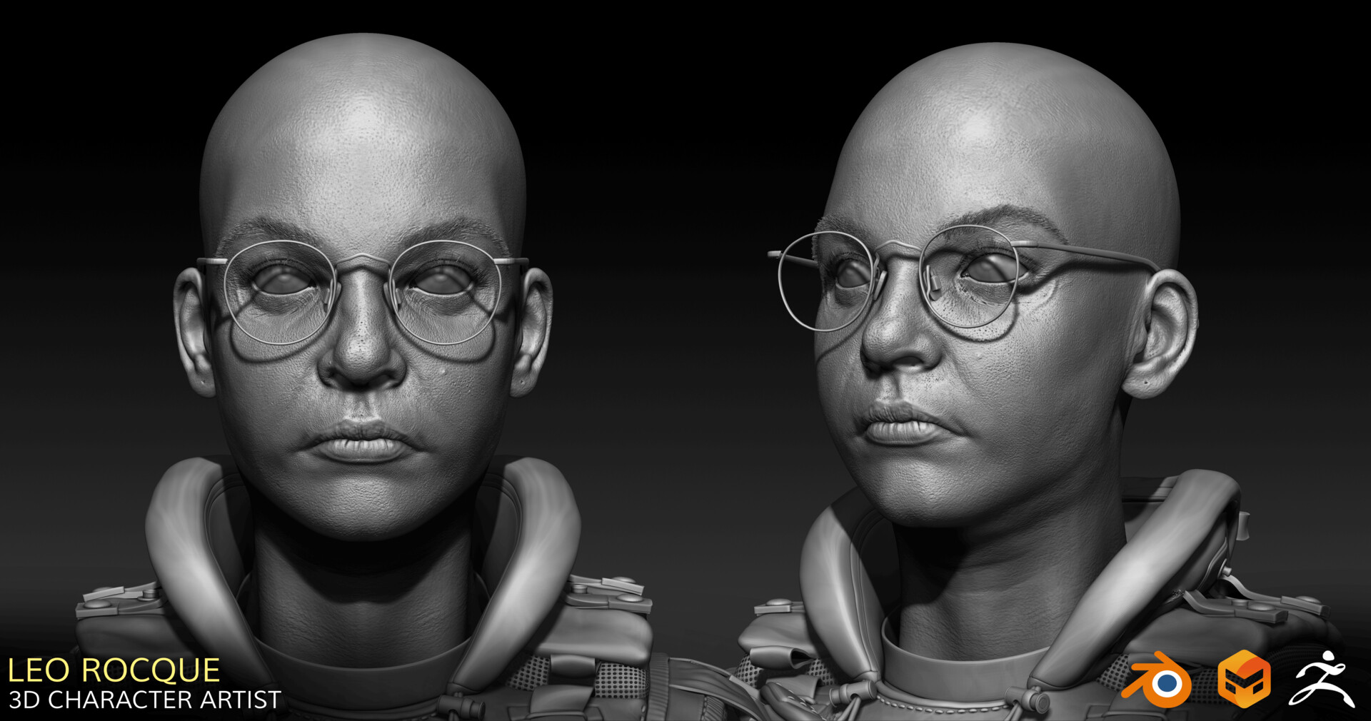 Leo Rocque - High Poly Character WIP - "A Mother's Odyssey"
