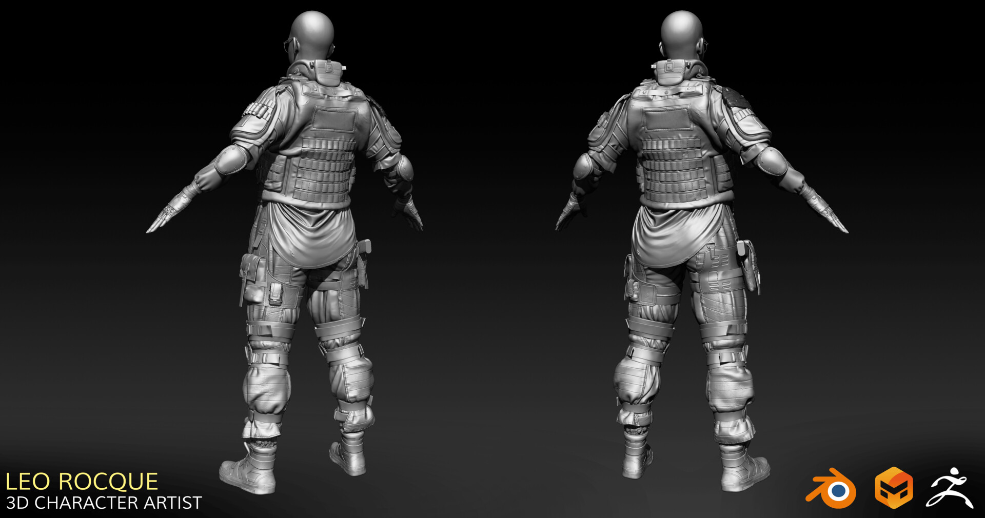 Leo Rocque - High Poly Character WIP - "A Mother's Odyssey"