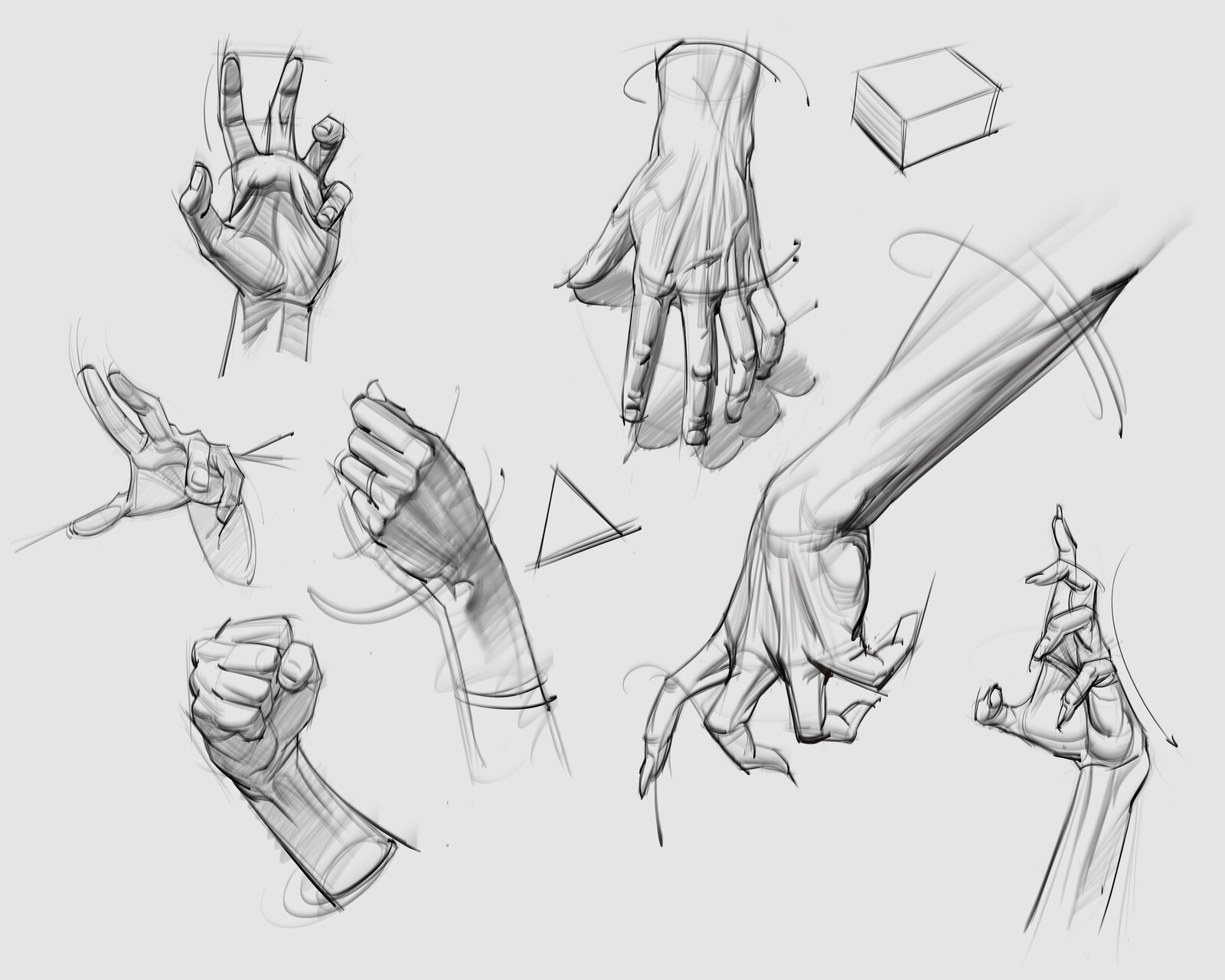 Josh Black - Hands Drawings