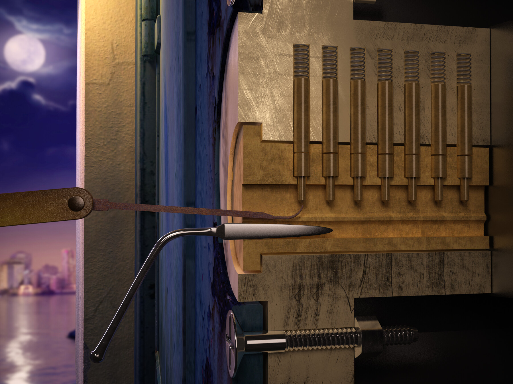 ArtStation - Puzzle for Special Enquiry Detail game. Opening locks ...