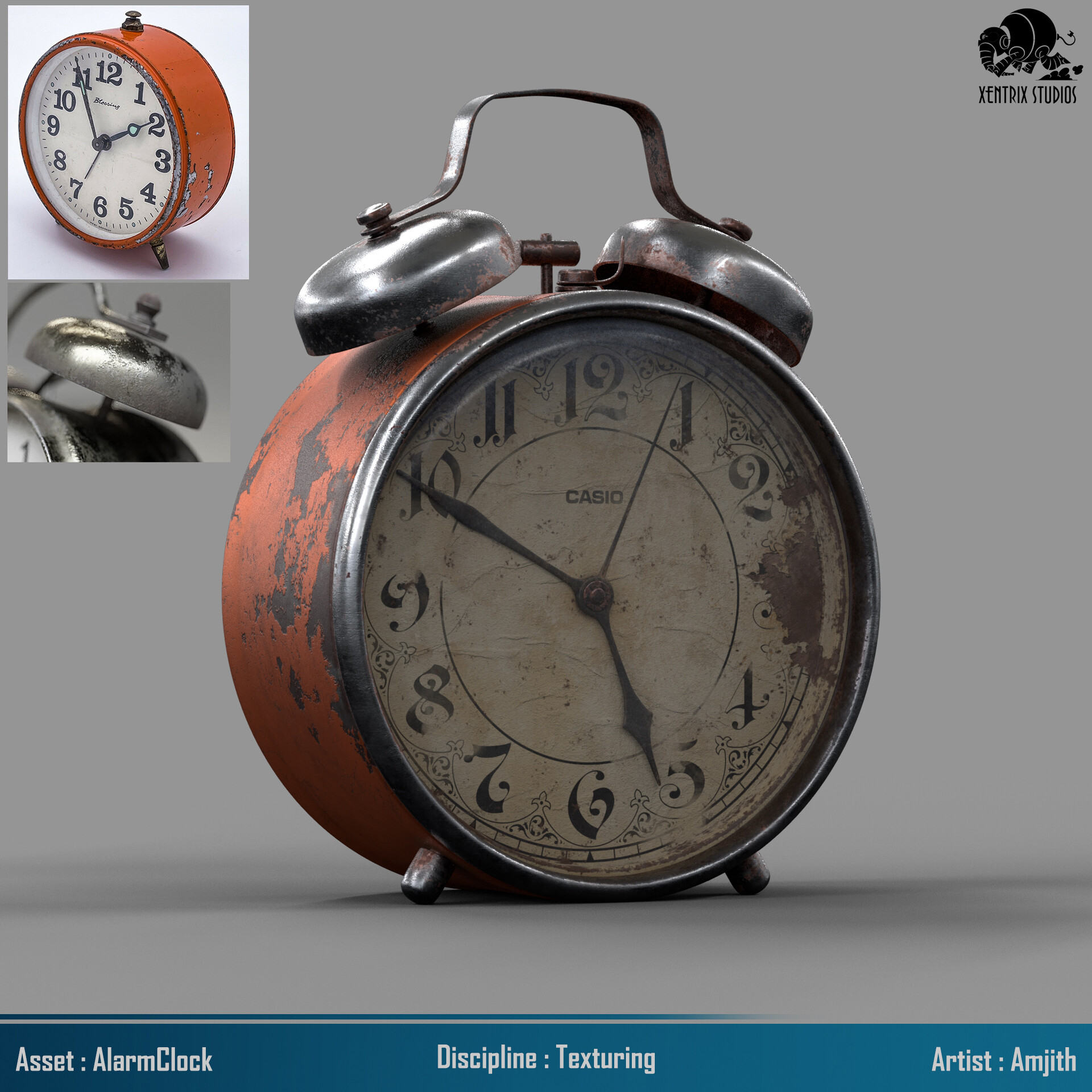 ArtStation - A Vintage Alarm Clock
