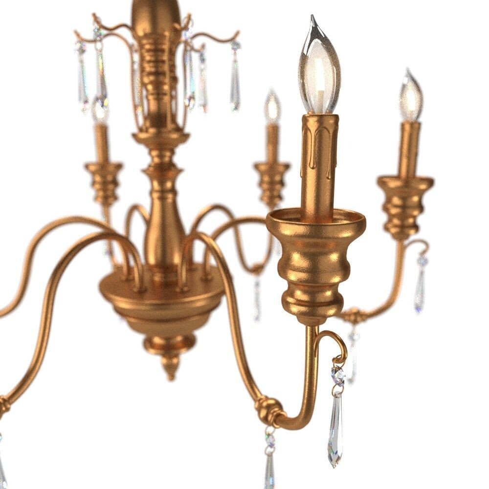 Maryam - Lustre01 chandelier with four lights 3D model