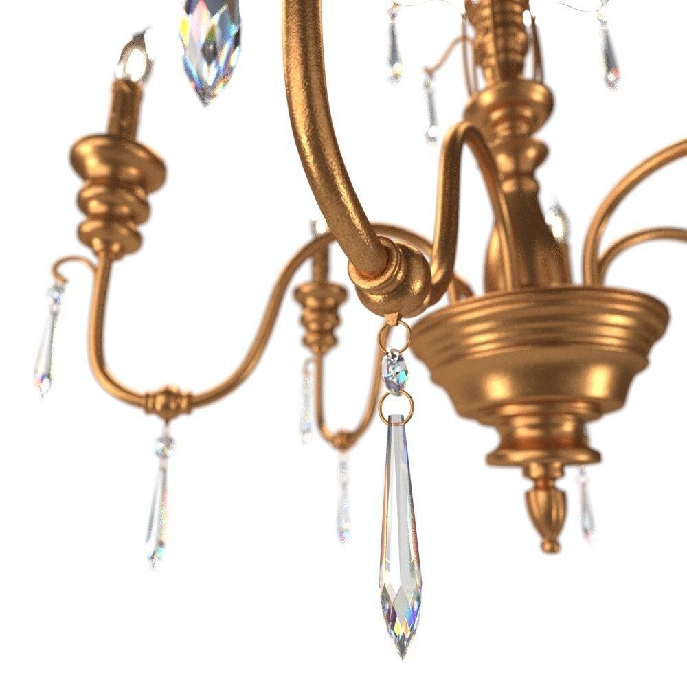 Maryam - Lustre01 chandelier with four lights 3D model
