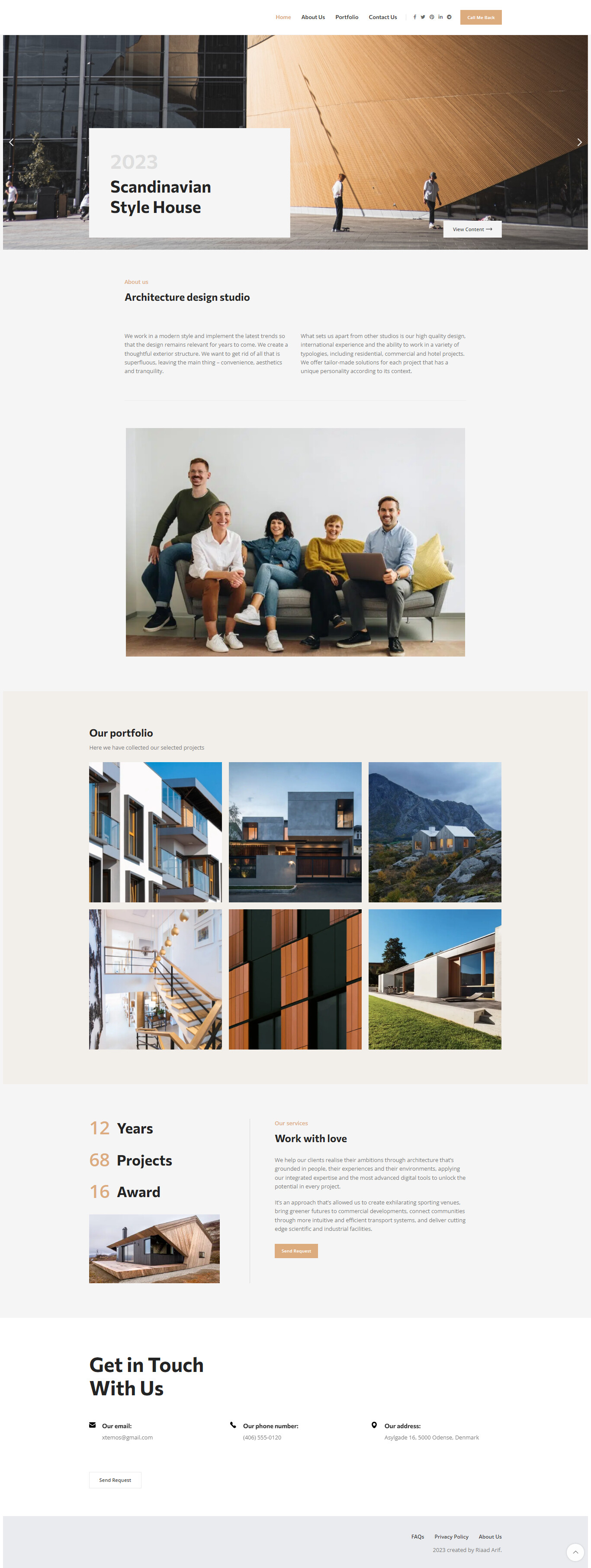 ArtStation - Architecture Studio WordPress website