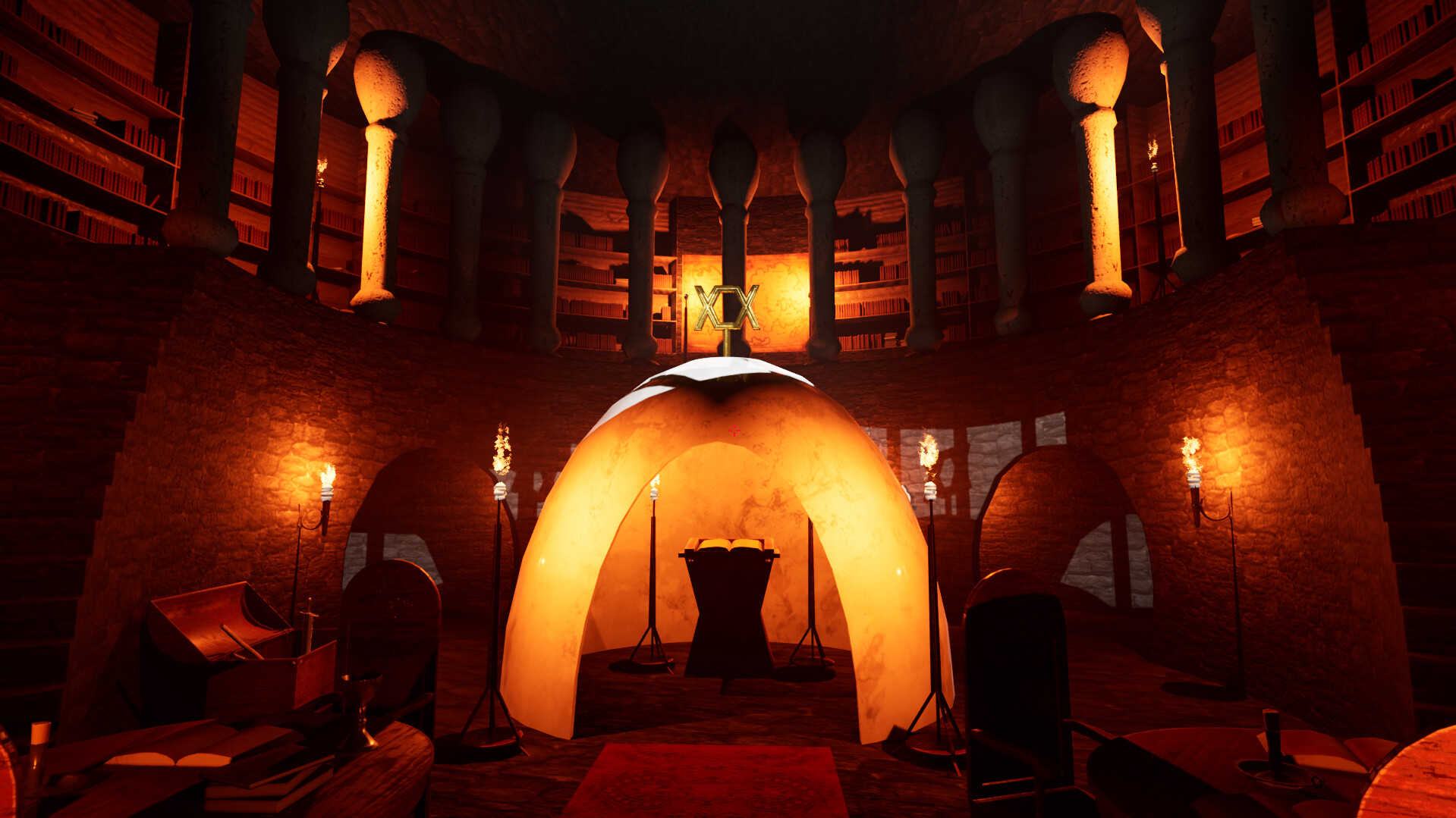 ArtStation - Library in tower