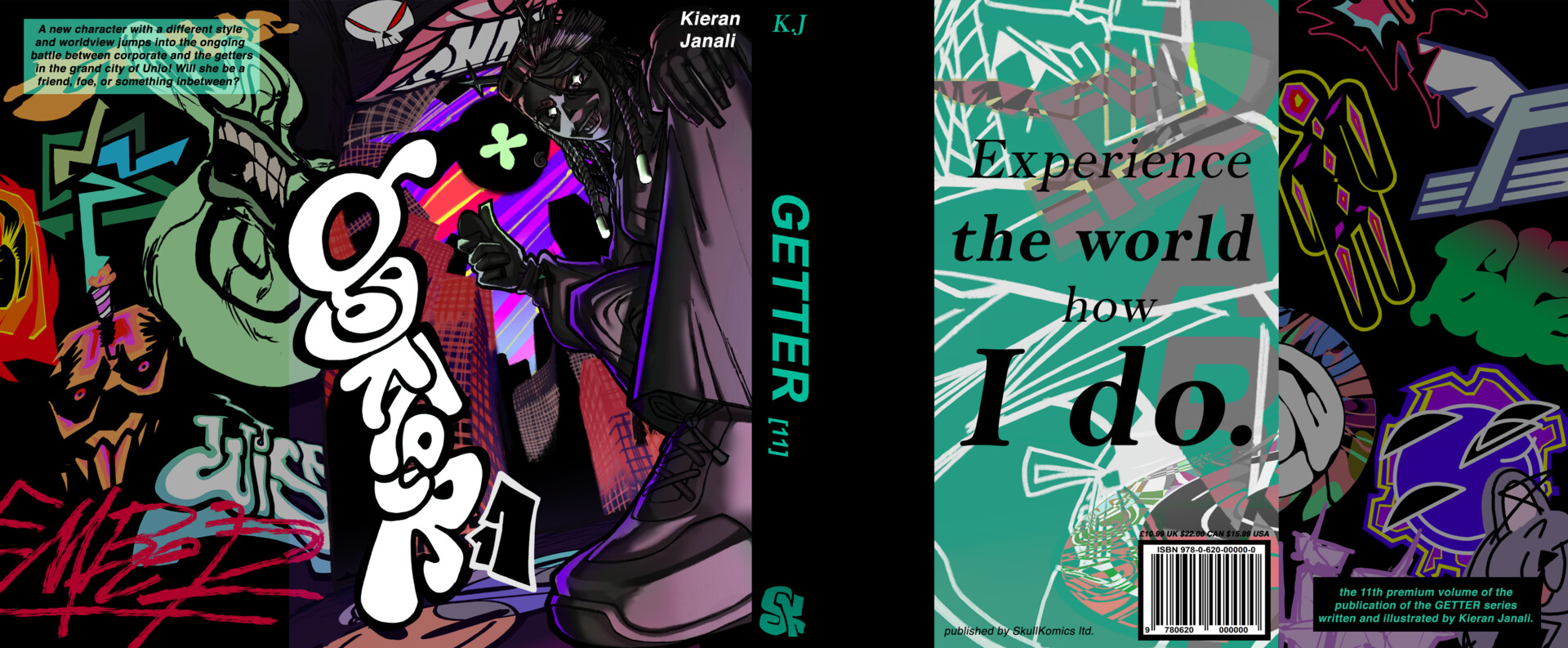 ArtStation - GETTER [11] mock-up cover (front and back) (2023)