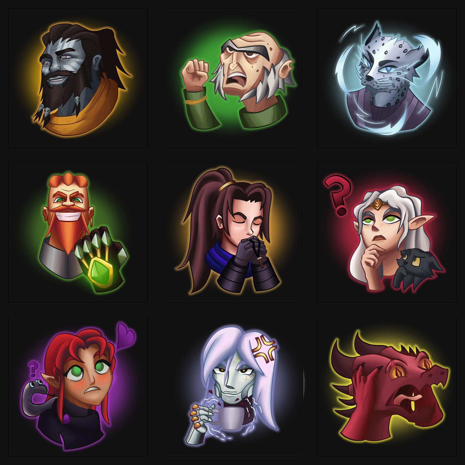 ArtStation - DnD emotes/stickers