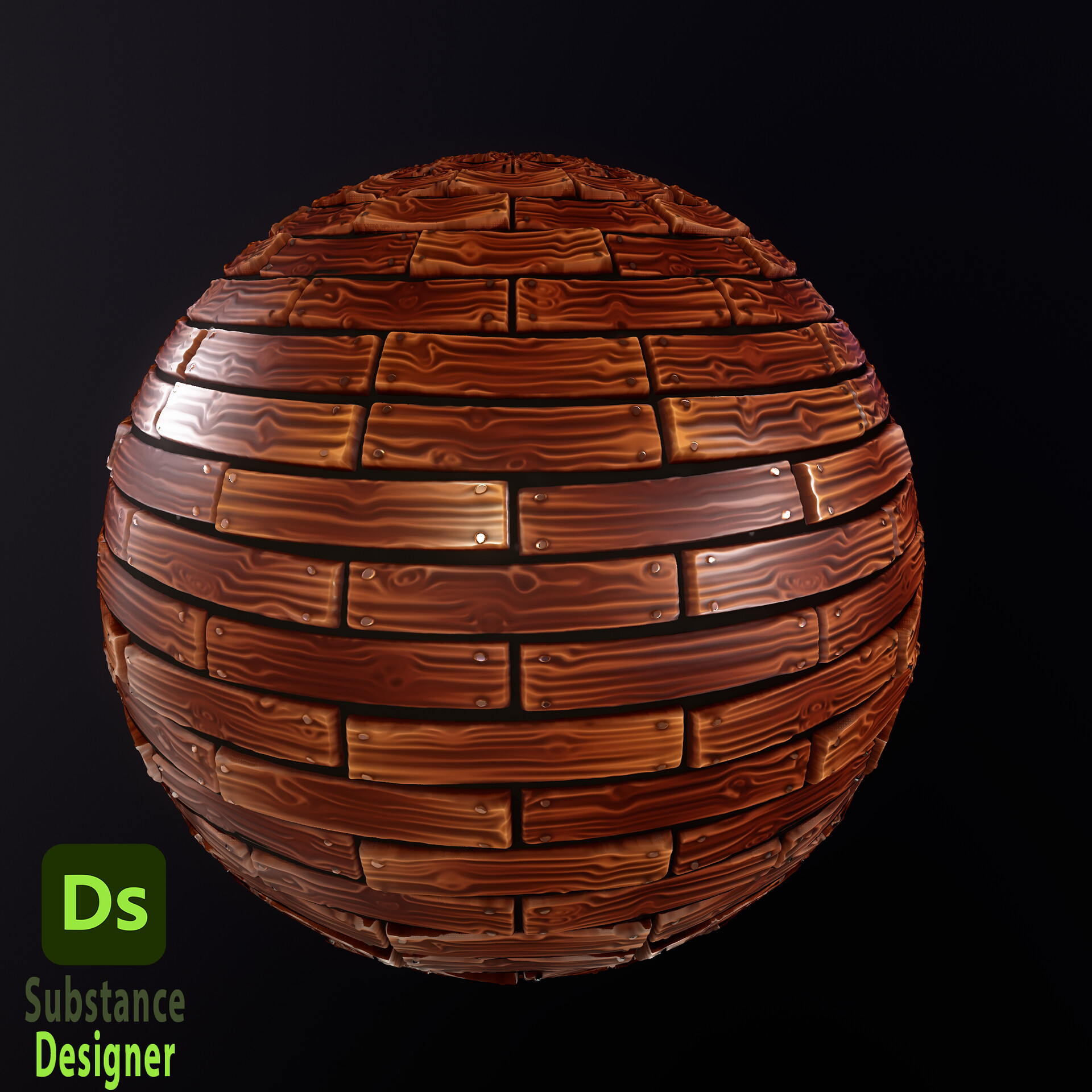 ArtStation - Stylized wood planks material
