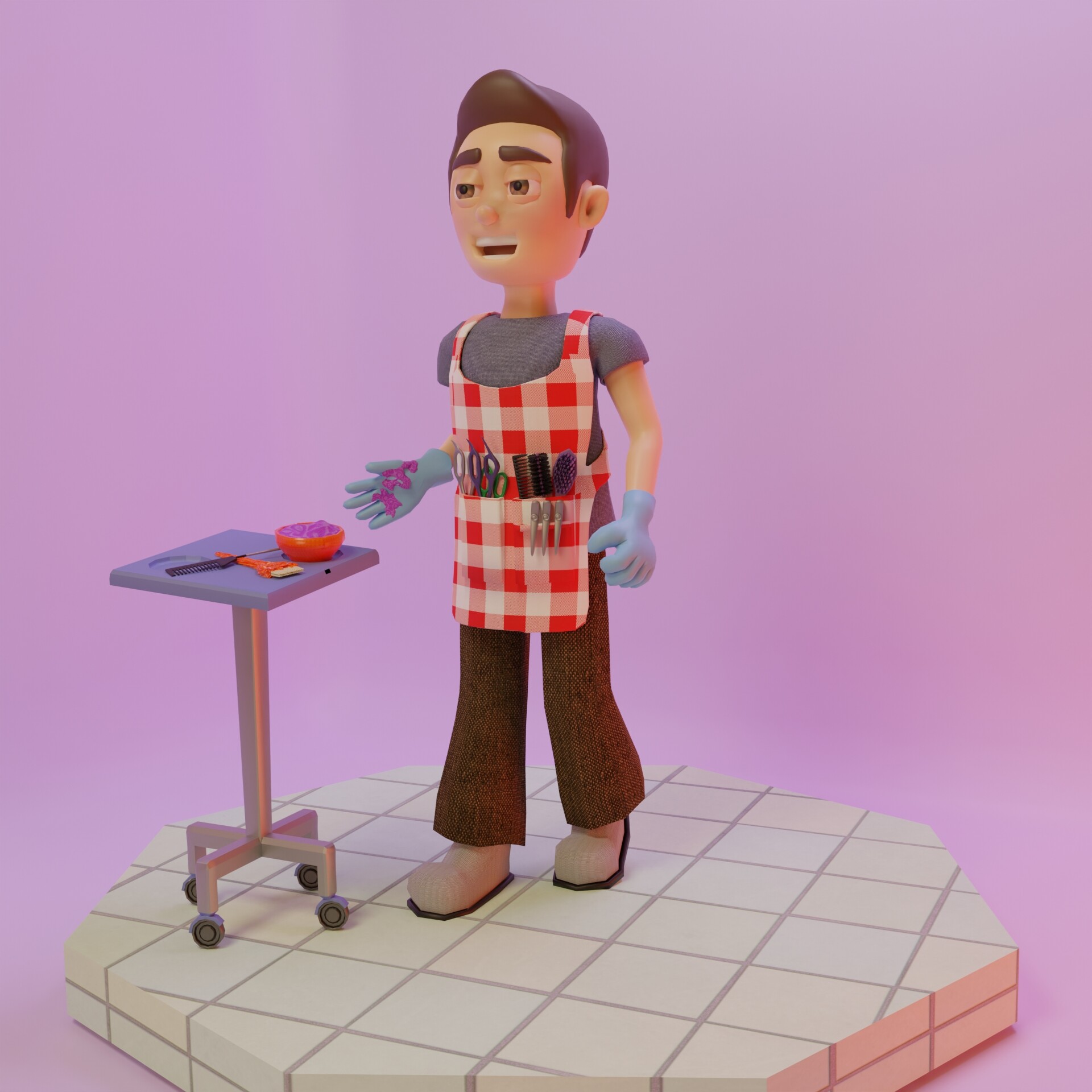 Lamia Baran - low poly character modeling